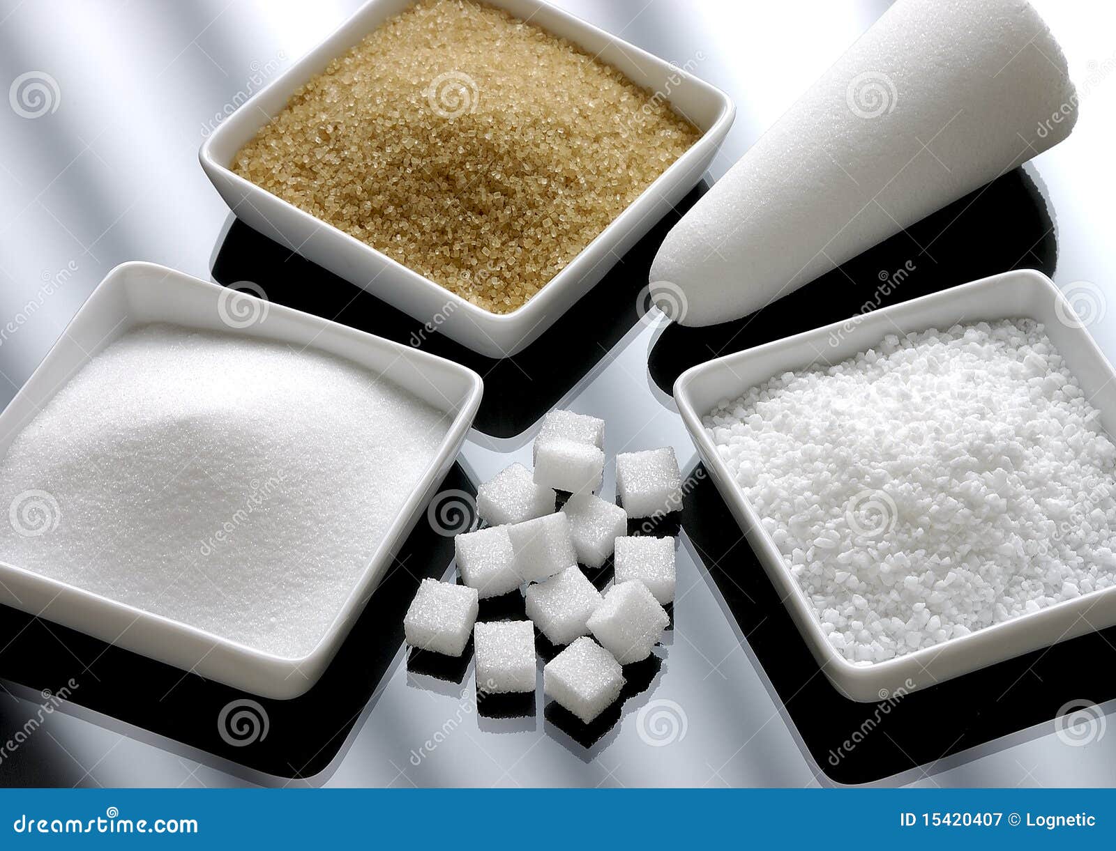 Different sorts of sugar stock image. Image of sweet - 15420407