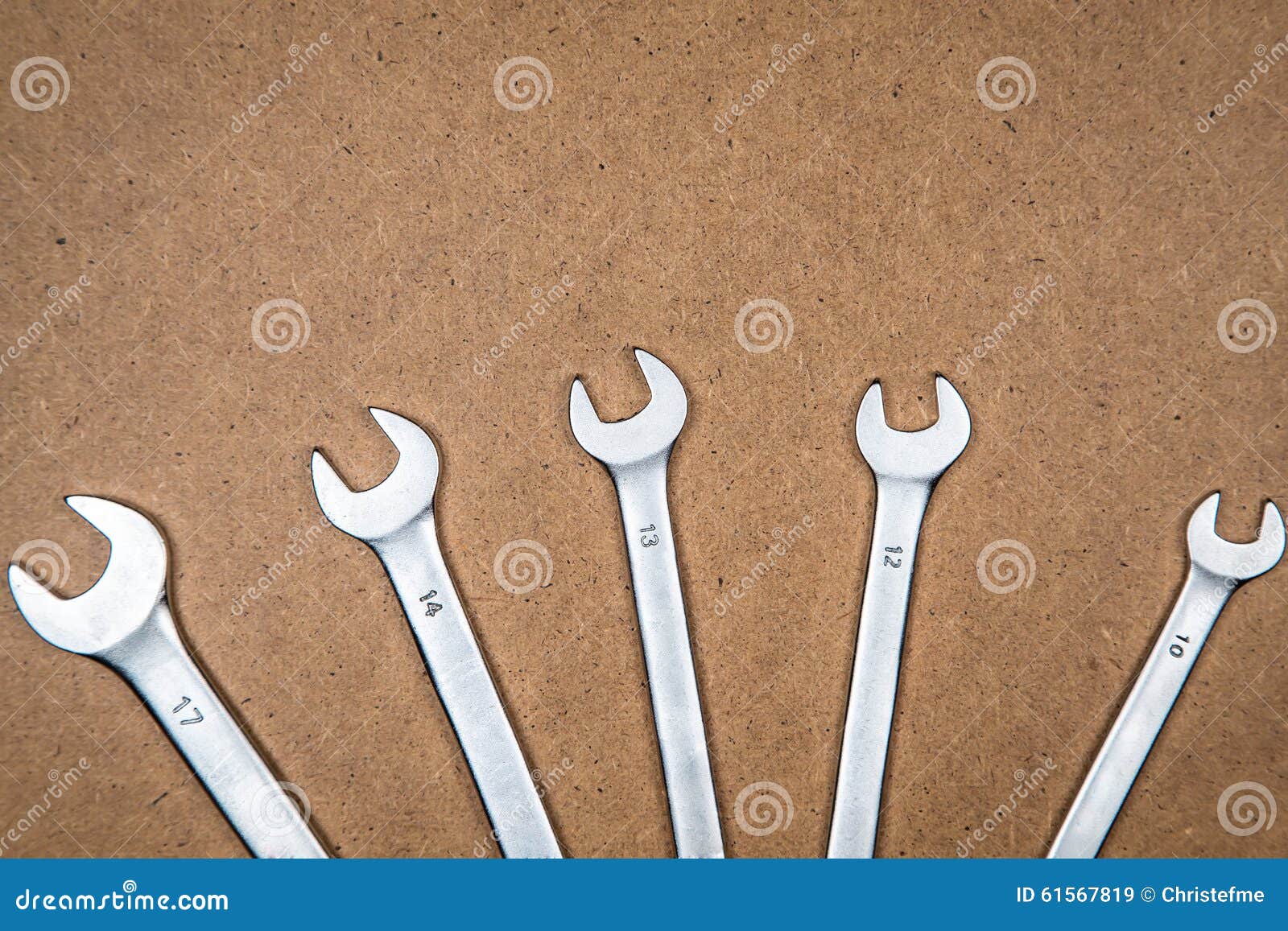 Different Spanners on the Bottom Stock Image - Image of construction ...
