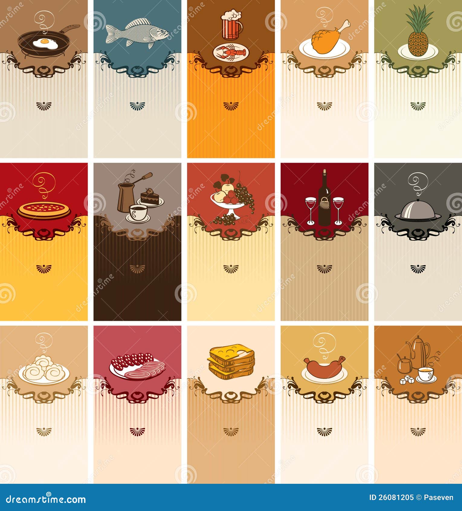 Different specialties stock vector. Illustration of appetizer - 26081205