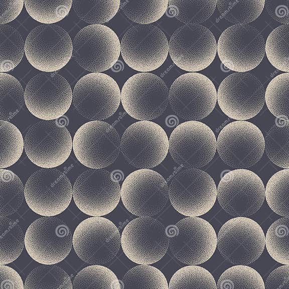 Different Spheres Cool Seamless Pattern Vector Design Trendy Abstract ...