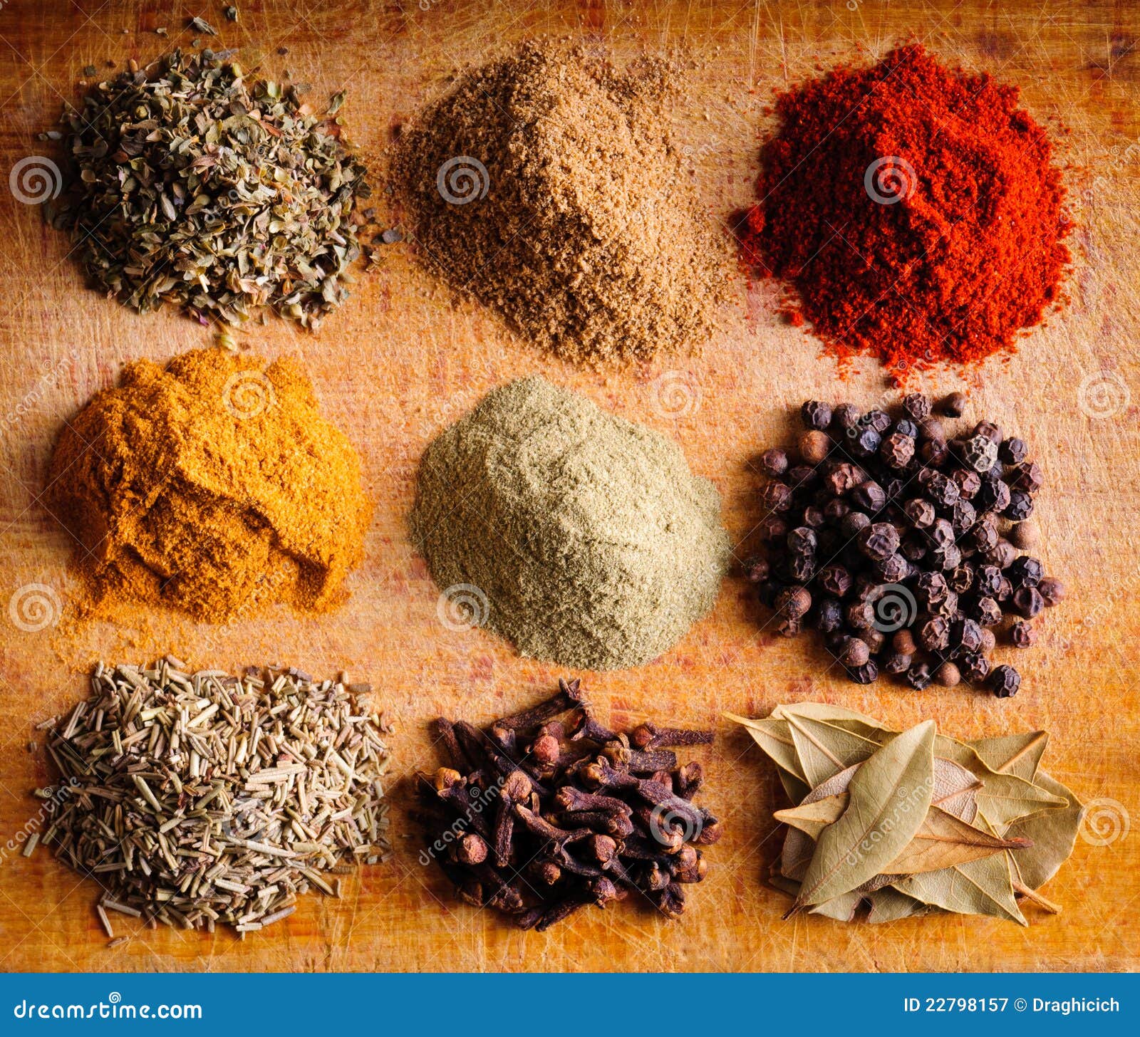 Different spices stock image. Image of paprika, asian - 22798157