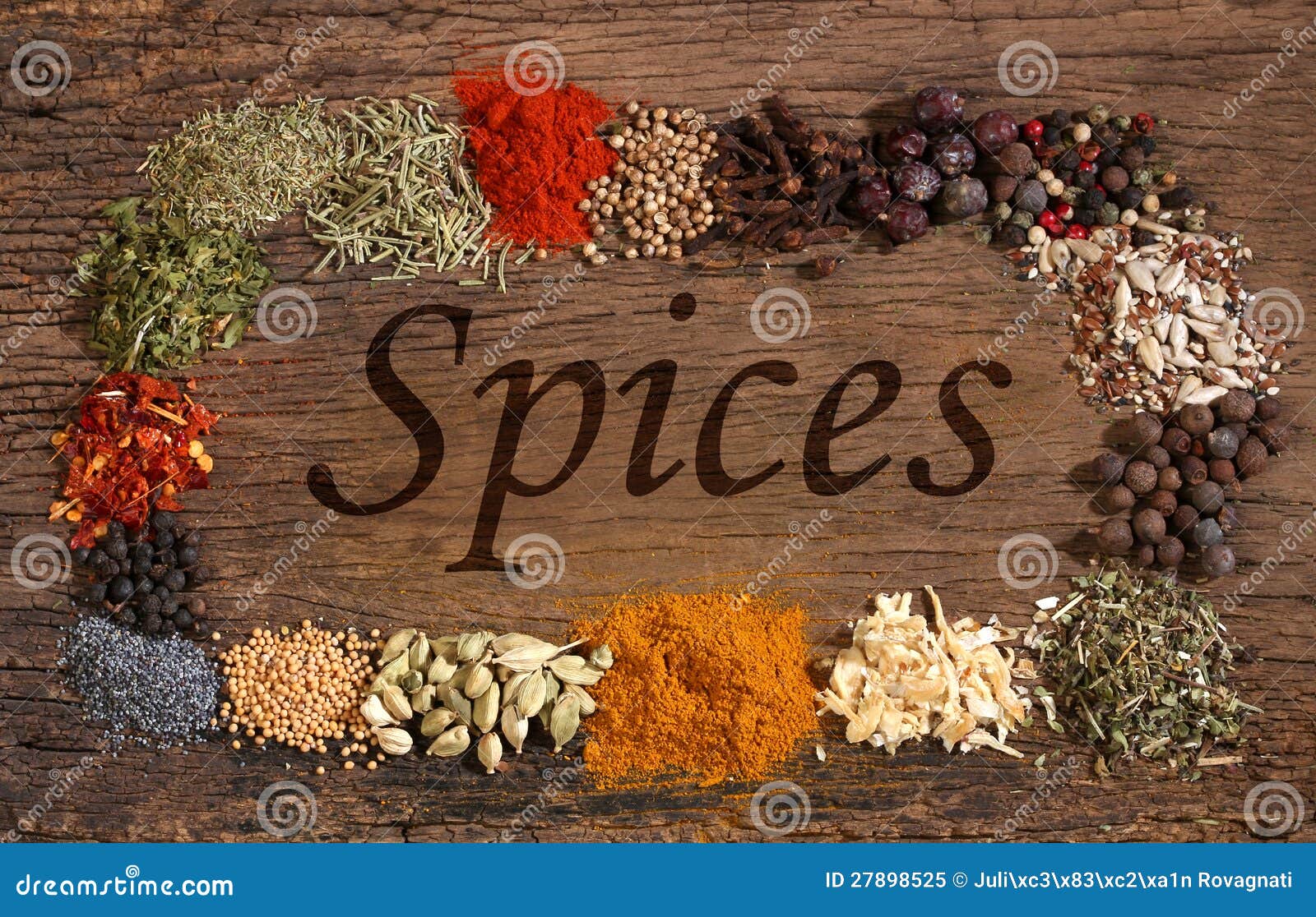 Different spices stock image. Image of cumin, indian - 27898525