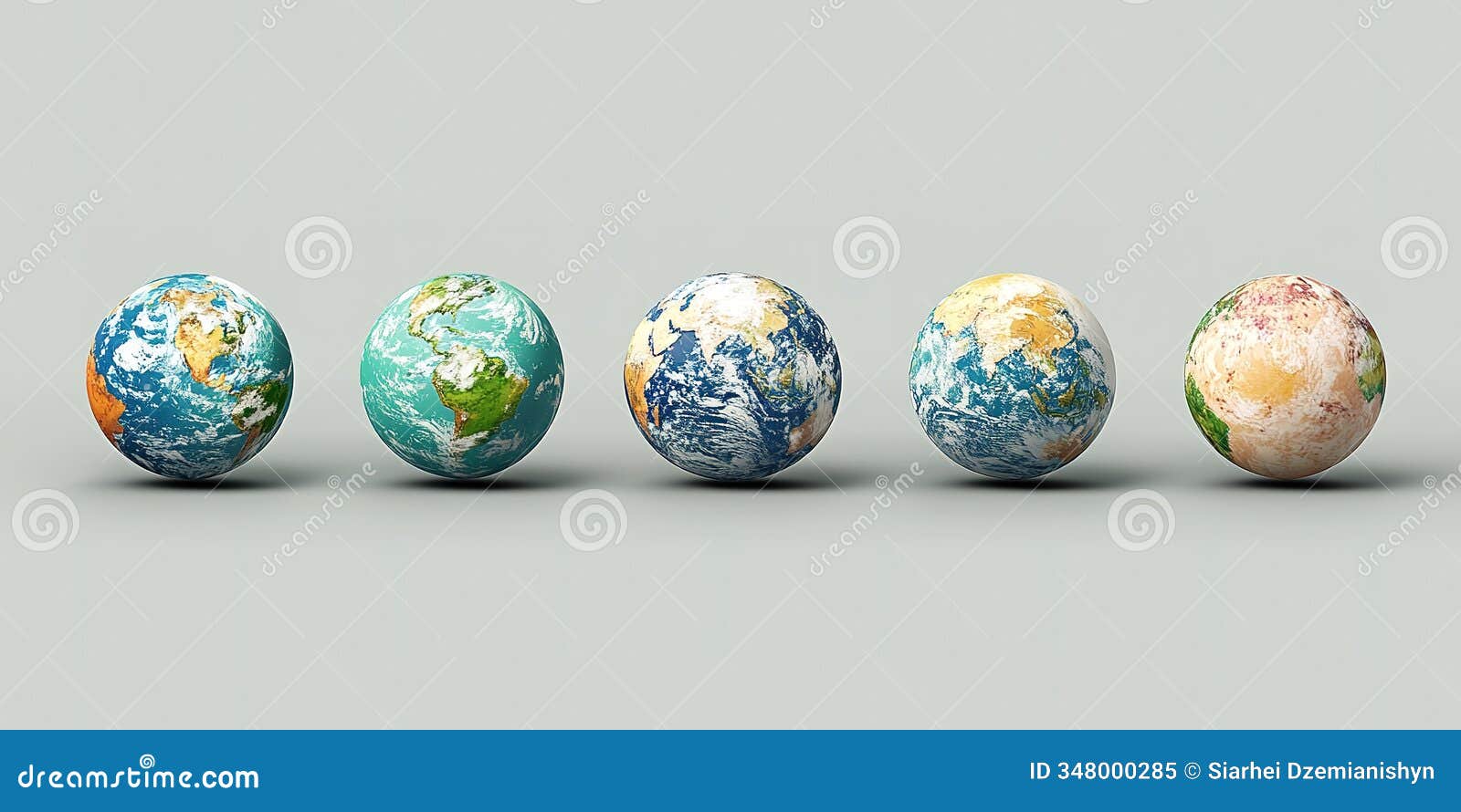 Different Stages of Earth S Development Displayed through a Series of ...