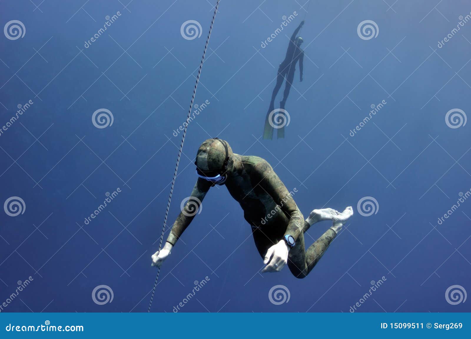 Different Stages of Freediving Training Stock Image - Image of ...