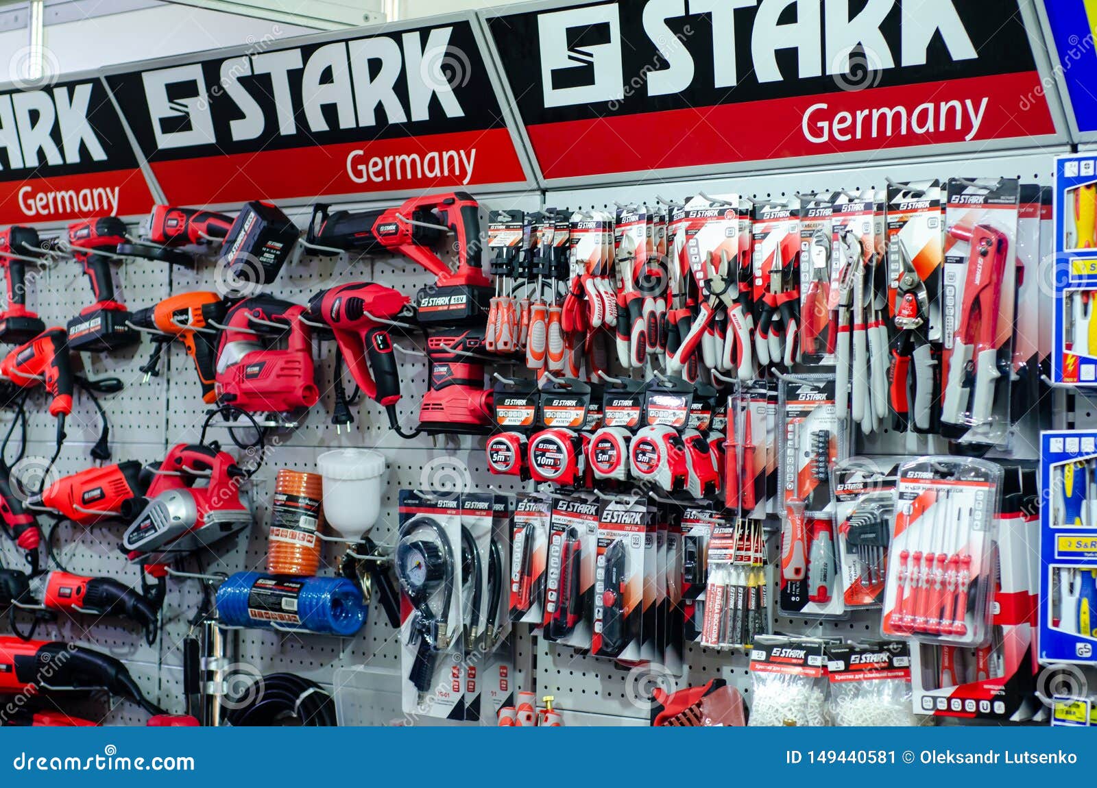 Different STARK Germany Tools Editorial Photo - Image of cement ...
