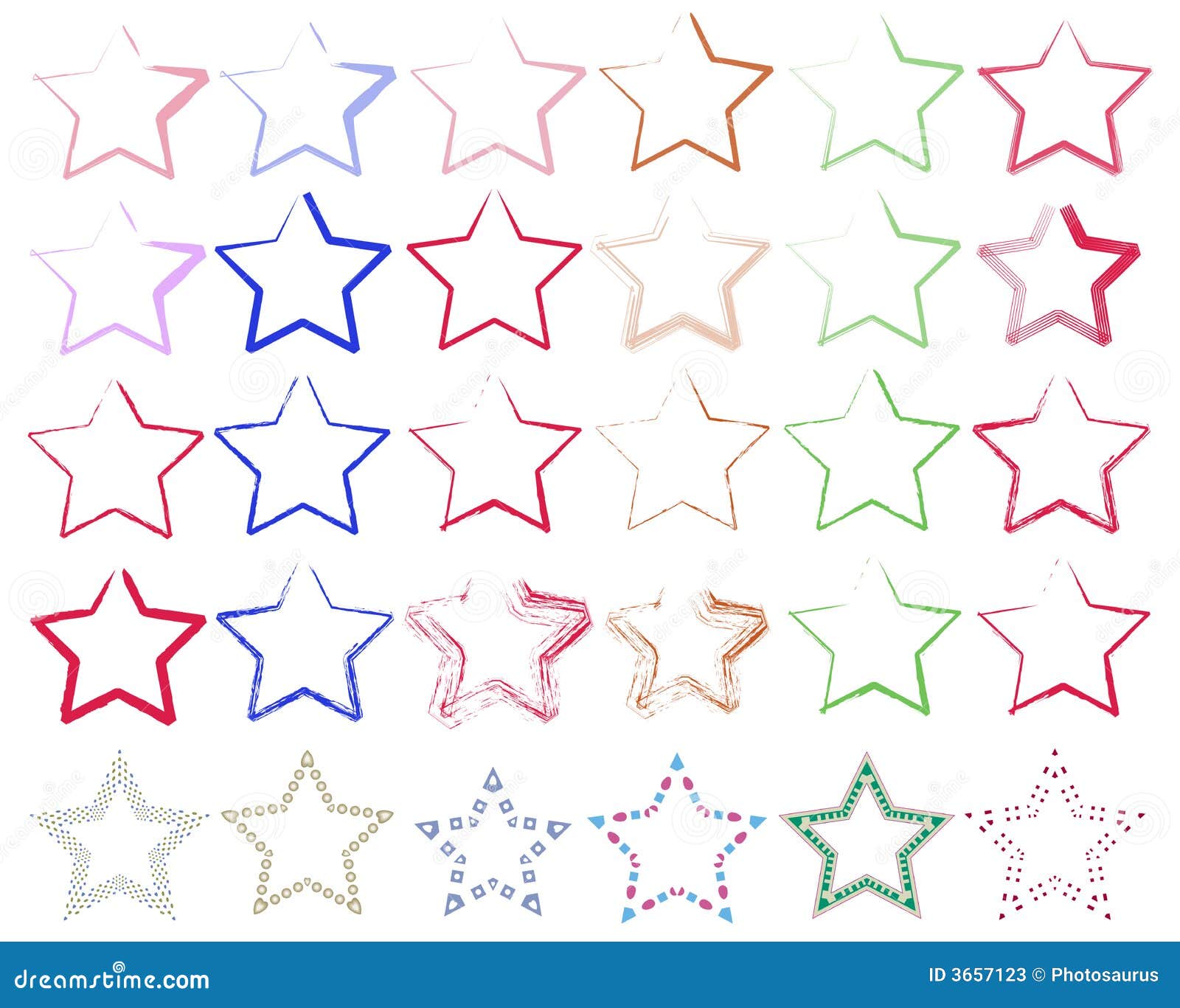 Different stars stock vector. Illustration of advertisement - 3657123