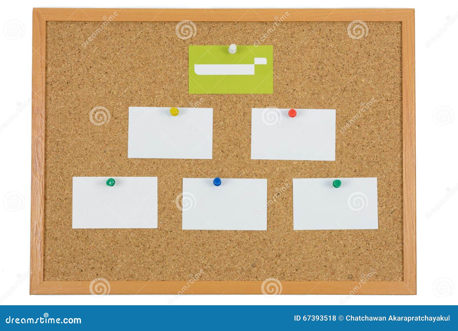 Different Sticky Notes On A Cork Board Isolated Royalty-Free Stock ...