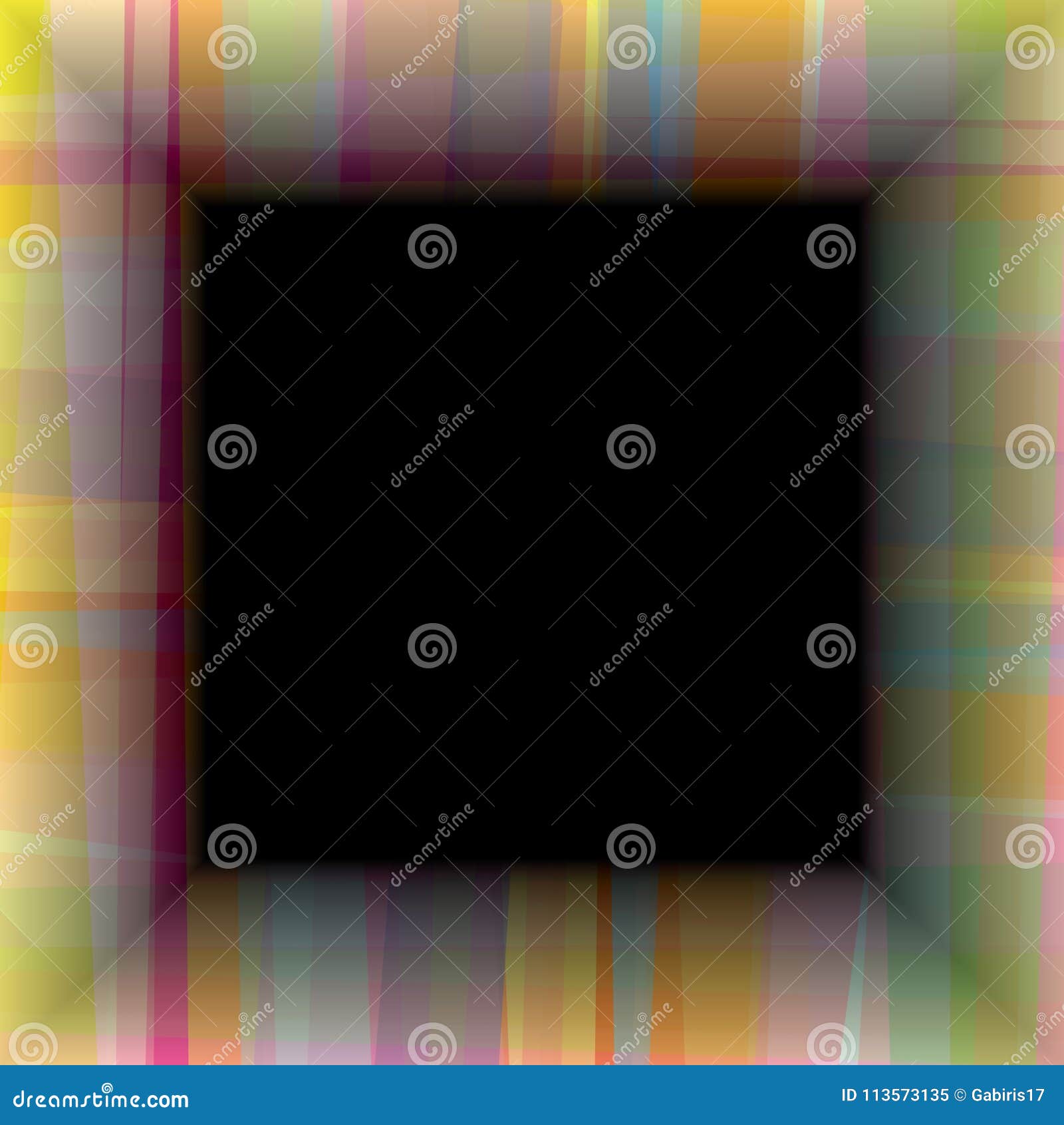 Digitally Generated Colored Stripes Overlapping on Colorful, Square ...