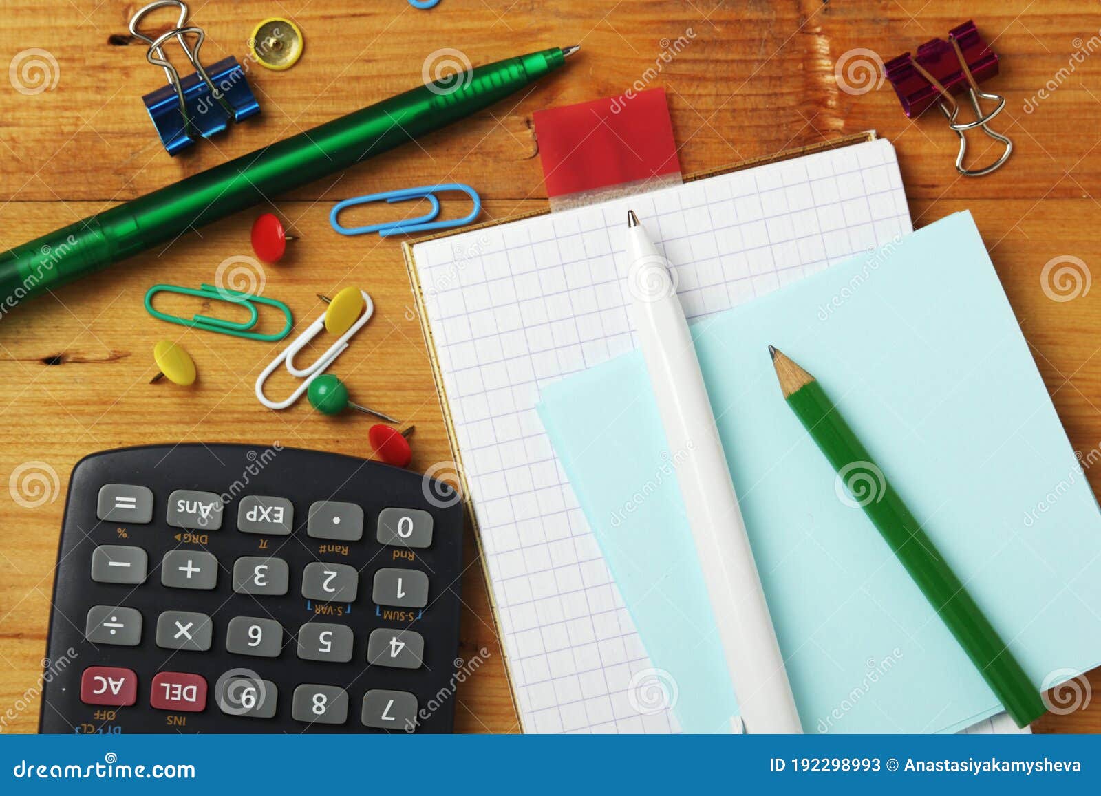 Different Study Equipment Ready for School Stock Image - Image of ready ...