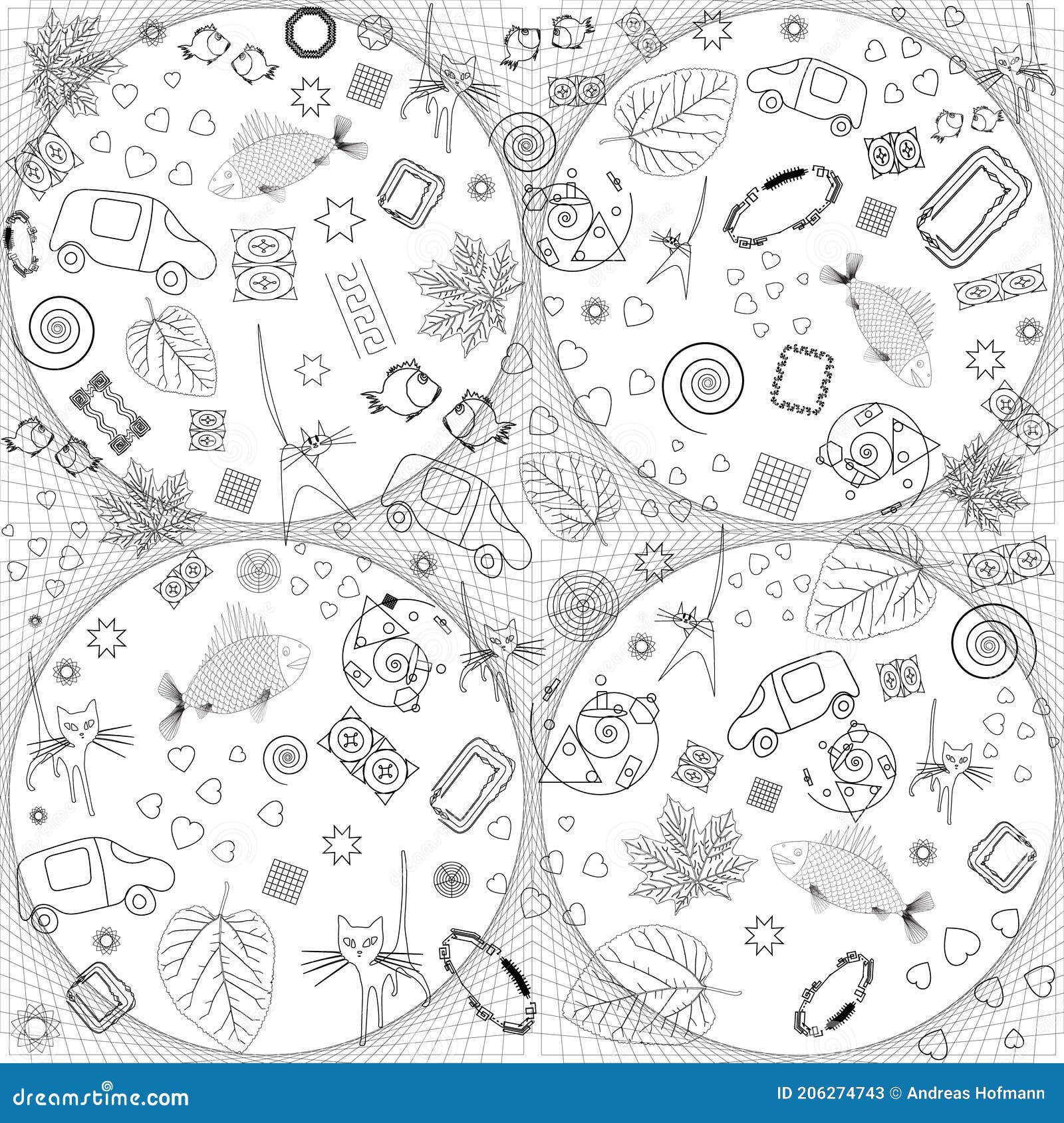 Different Style Design Elements.a Pattern of Different Shapes Stock ... Different Style Design Elements.a Pattern of Different Shapes Stock ...
