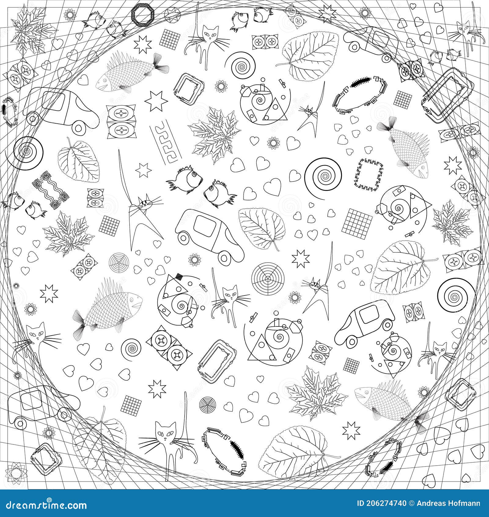 Different Style Design Elements.a Pattern of Different Shapes Stock ... Different Style Design Elements.a Pattern of Different Shapes Stock ...