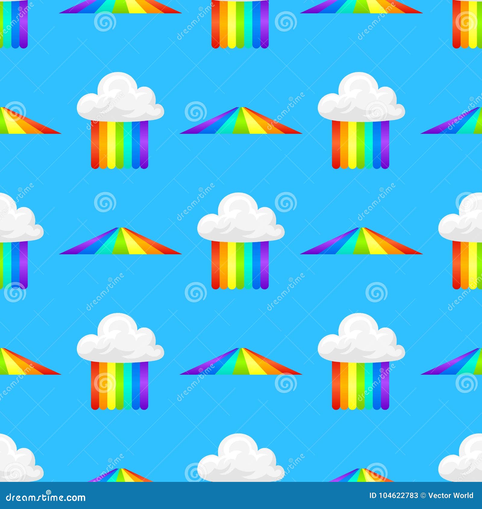 Different Style Rainbow Color Strips after Rain Optical Sky Effect ...