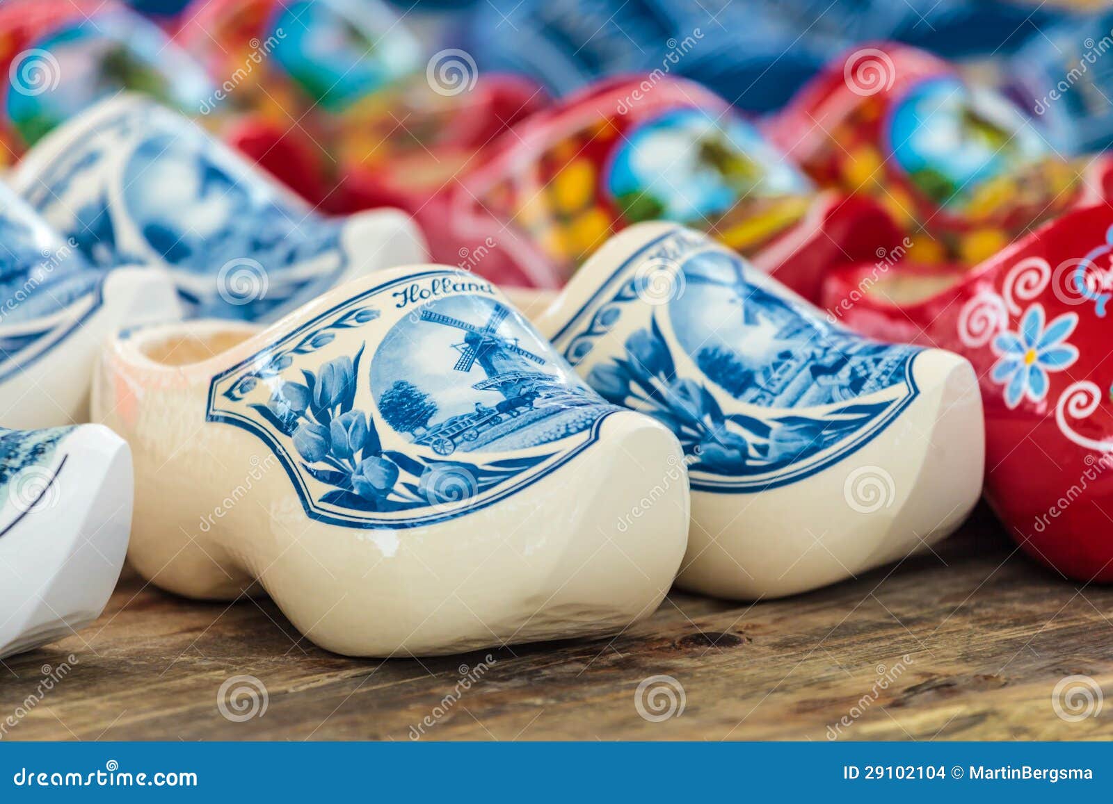 Different Styled Dutch Wooden Clogs Royalty-Free Stock Image ...