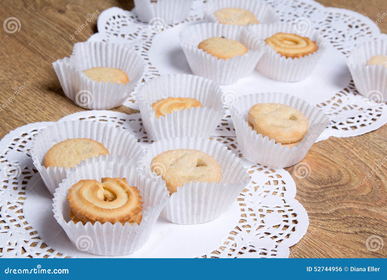 Different Sugar Cookies on the Table Stock Photo - Image of paper ...