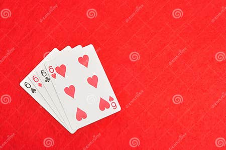 The Different Suit of the Number 6 Cards Stock Image - Image of luck ...