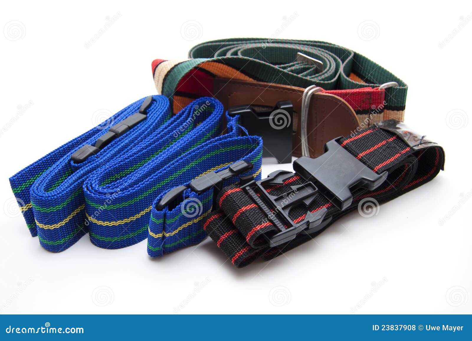 Different suitcase straps stock photo. Image of lines - 23837908