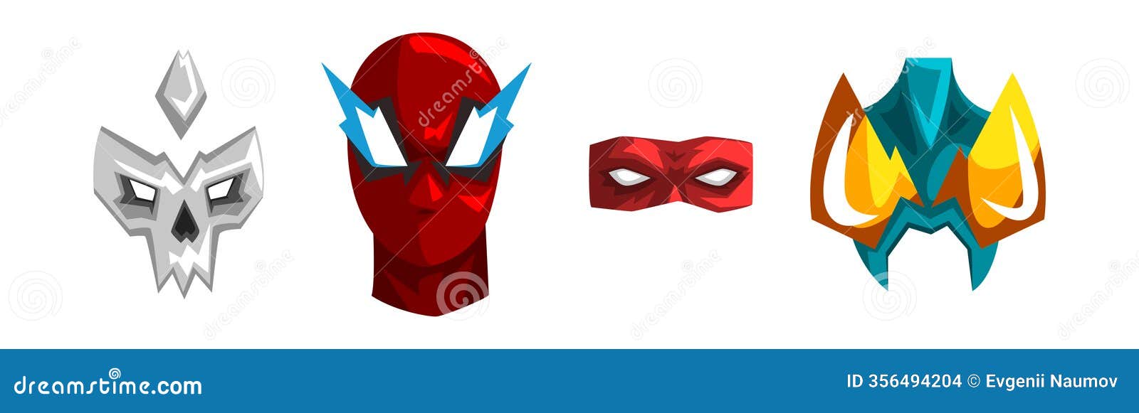 Superhero Mask Color Icon. Superpower Helmet Symbol Stock Image ...