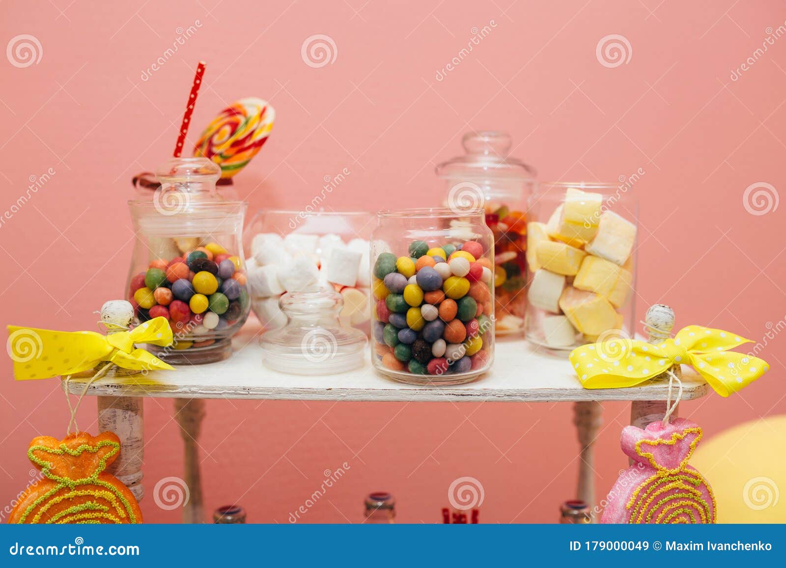 Different sweets in jars stock image. Image of sweets - 179000049