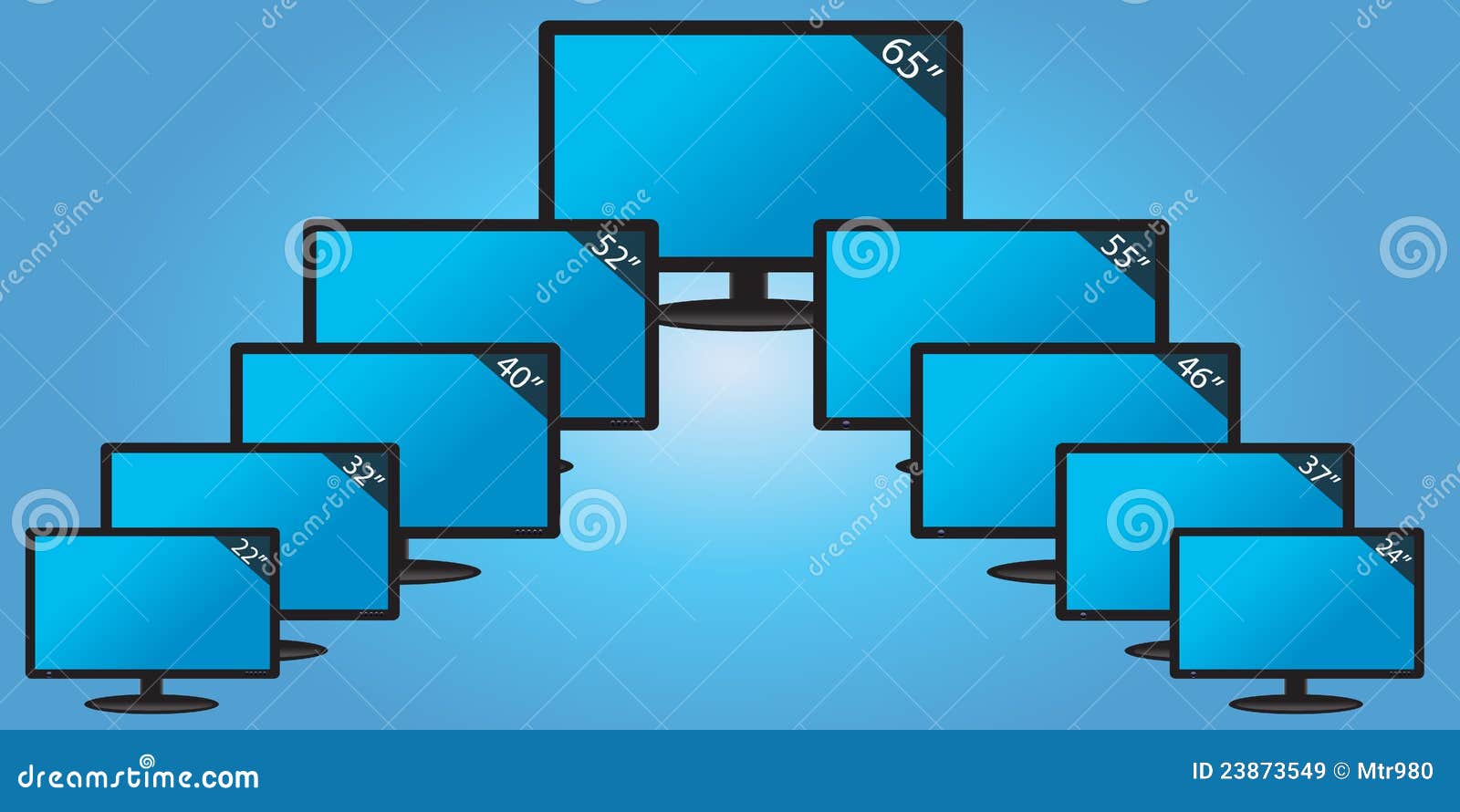 Different TFT displays stock vector. Illustration of film - 23873549