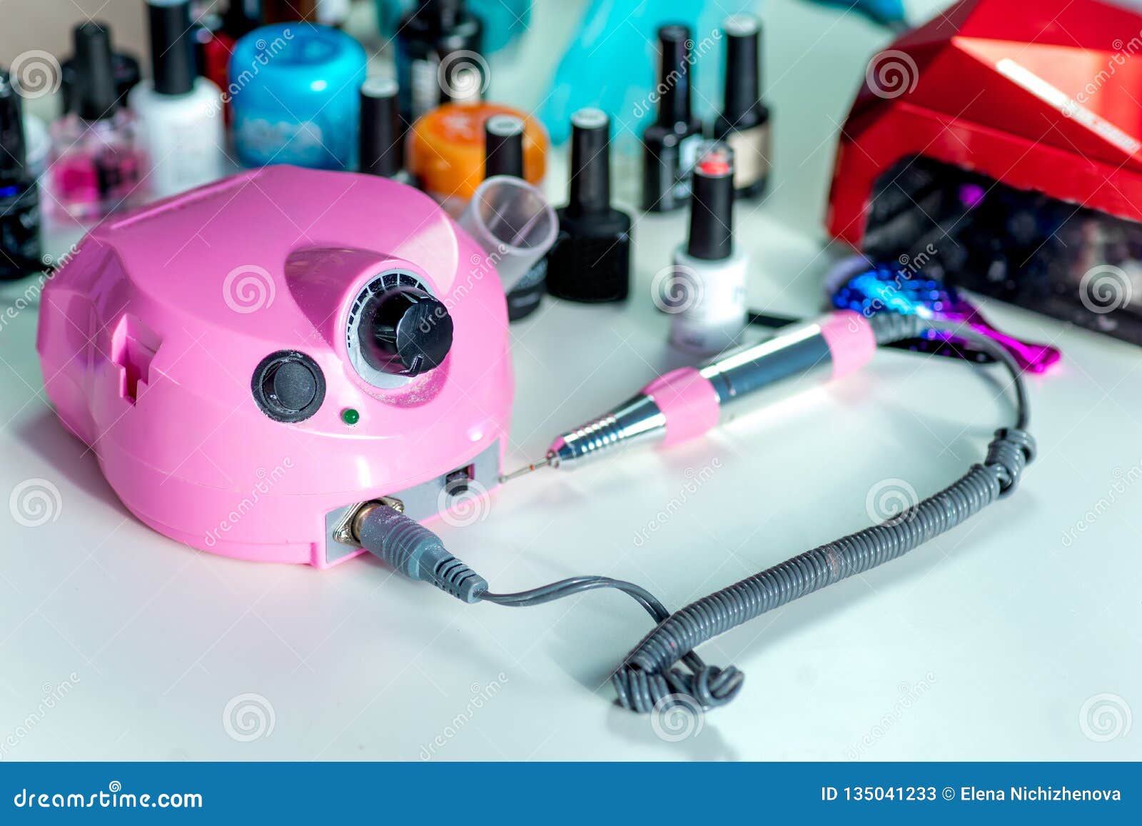 Different Things for Manicure on a Table Stock Image - Image of fashion ...