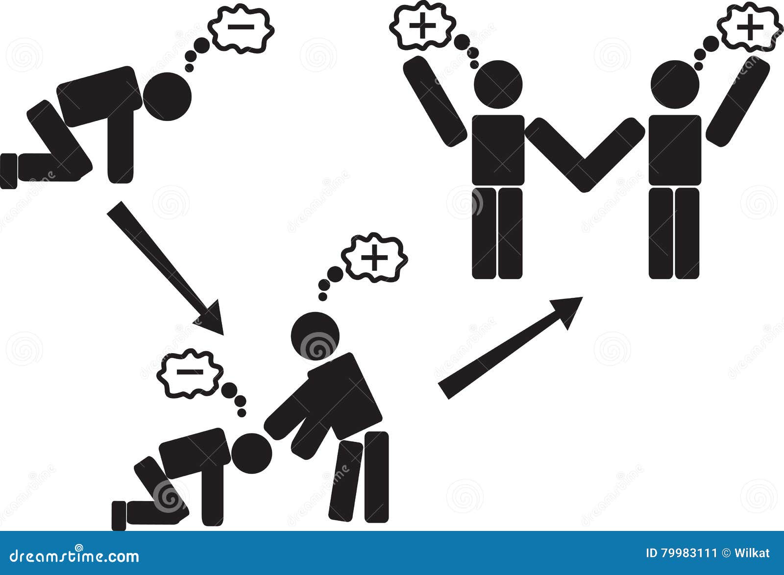 Different think in human stock vector. Illustration of think - 79983111