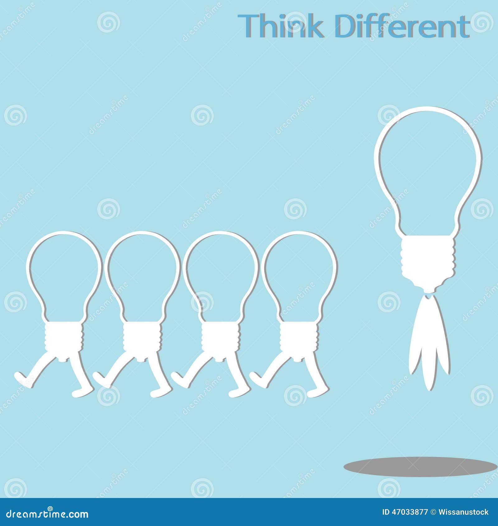 Different thinking stock vector. Illustration of thinking - 47033877