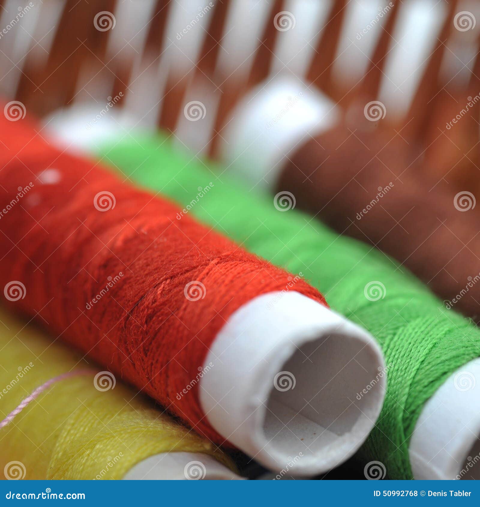 Different Threads on the Table Stock Photo - Image of industry, greater ...