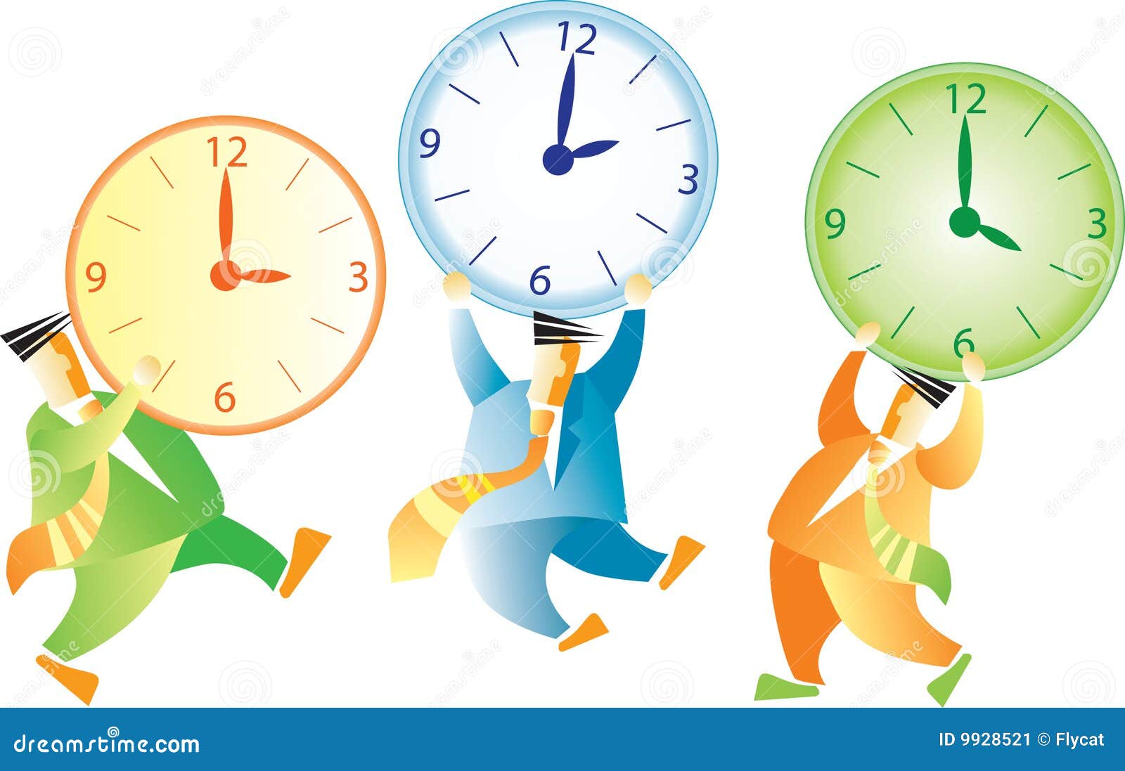 Different time stock vector. Illustration of business - 9928521