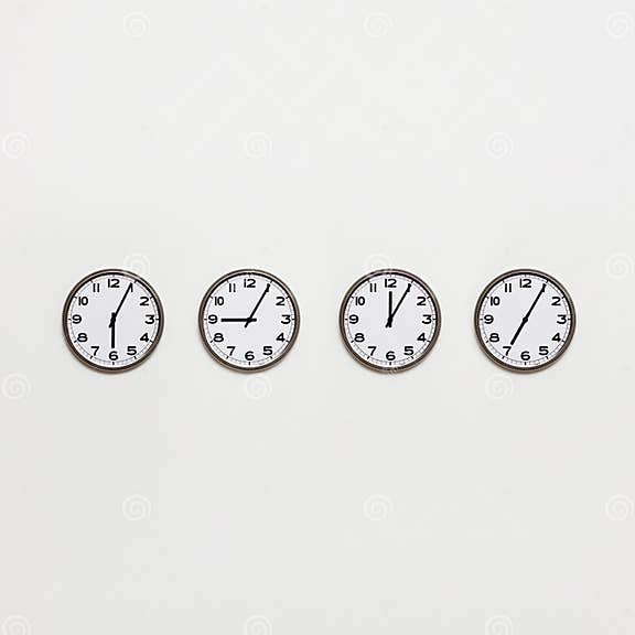 Different Time Zone Clocks on Wall Stock Image - Image of business ...