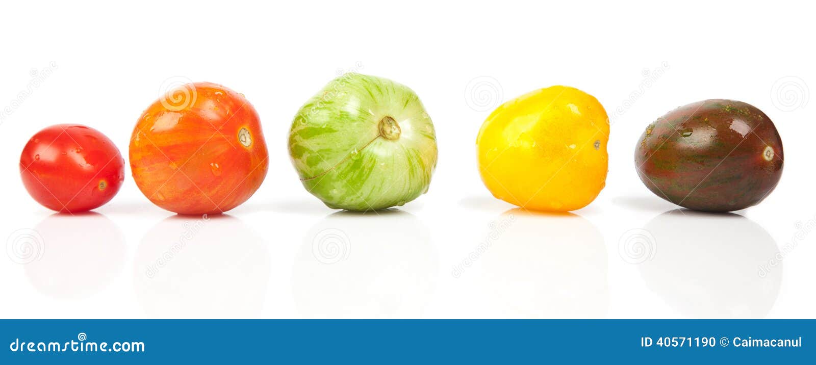 Different Tomatoes Shapes and Colors Stock Photo - Image of market ...