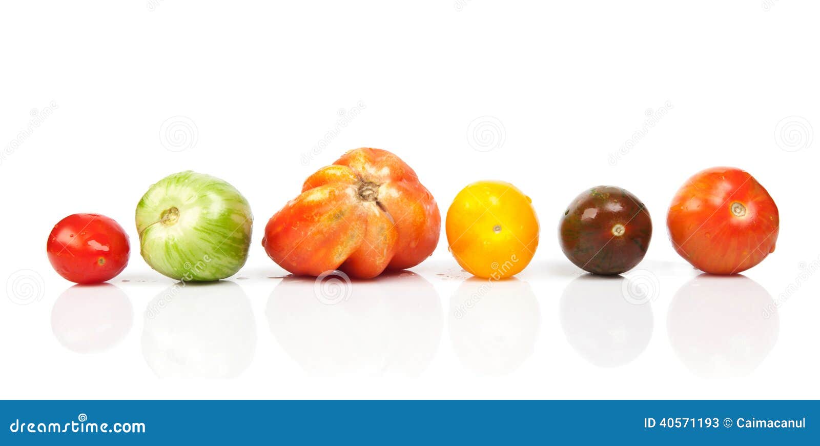 Different Tomatoes Shapes and Colors Stock Image - Image of decorative ...