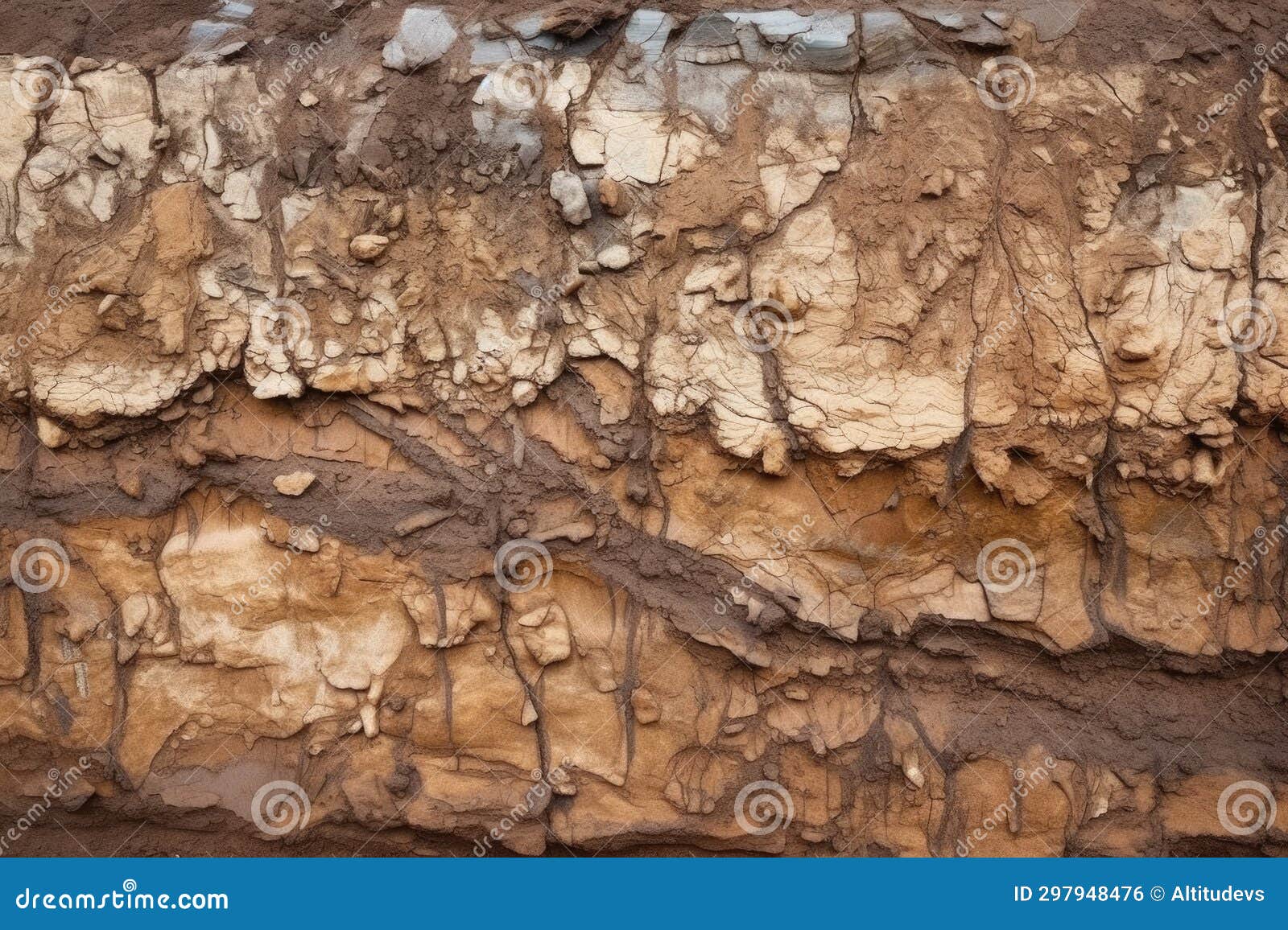 Different Tones of Brown in Mud Layers Stock Photo - Image of textures ...