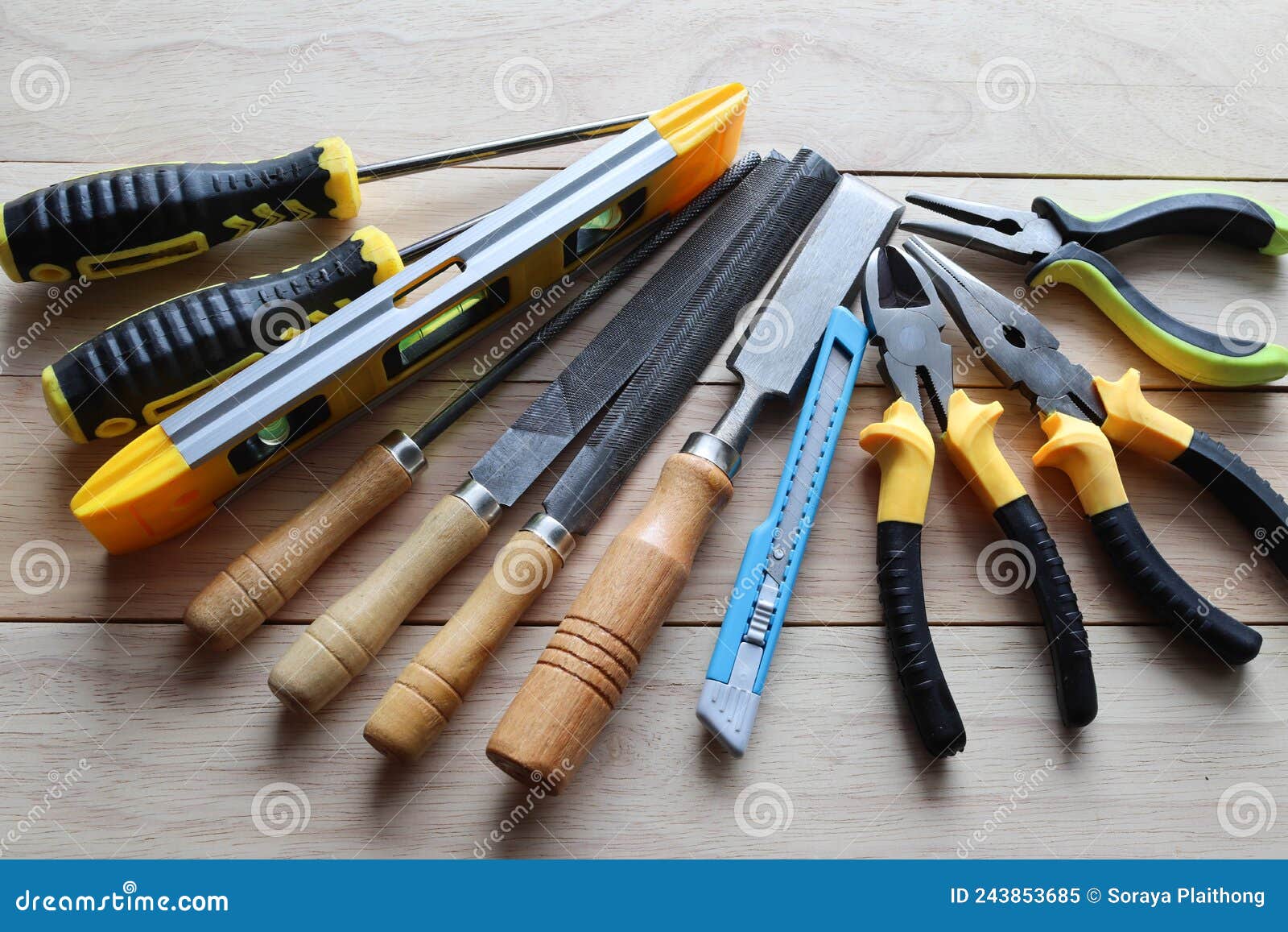 Different Tools and Hardware Instruments in Technicians Work for Repair ...