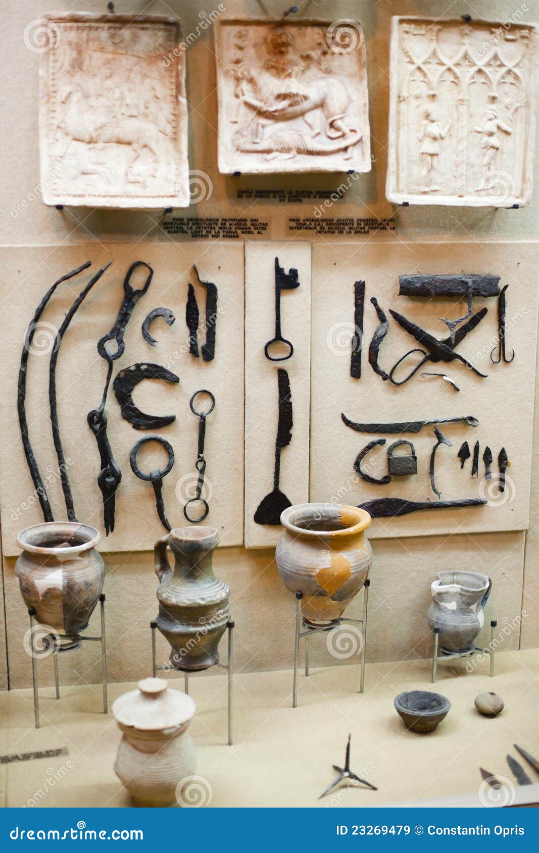 Different tools in museum editorial stock image. Image of ancient ...