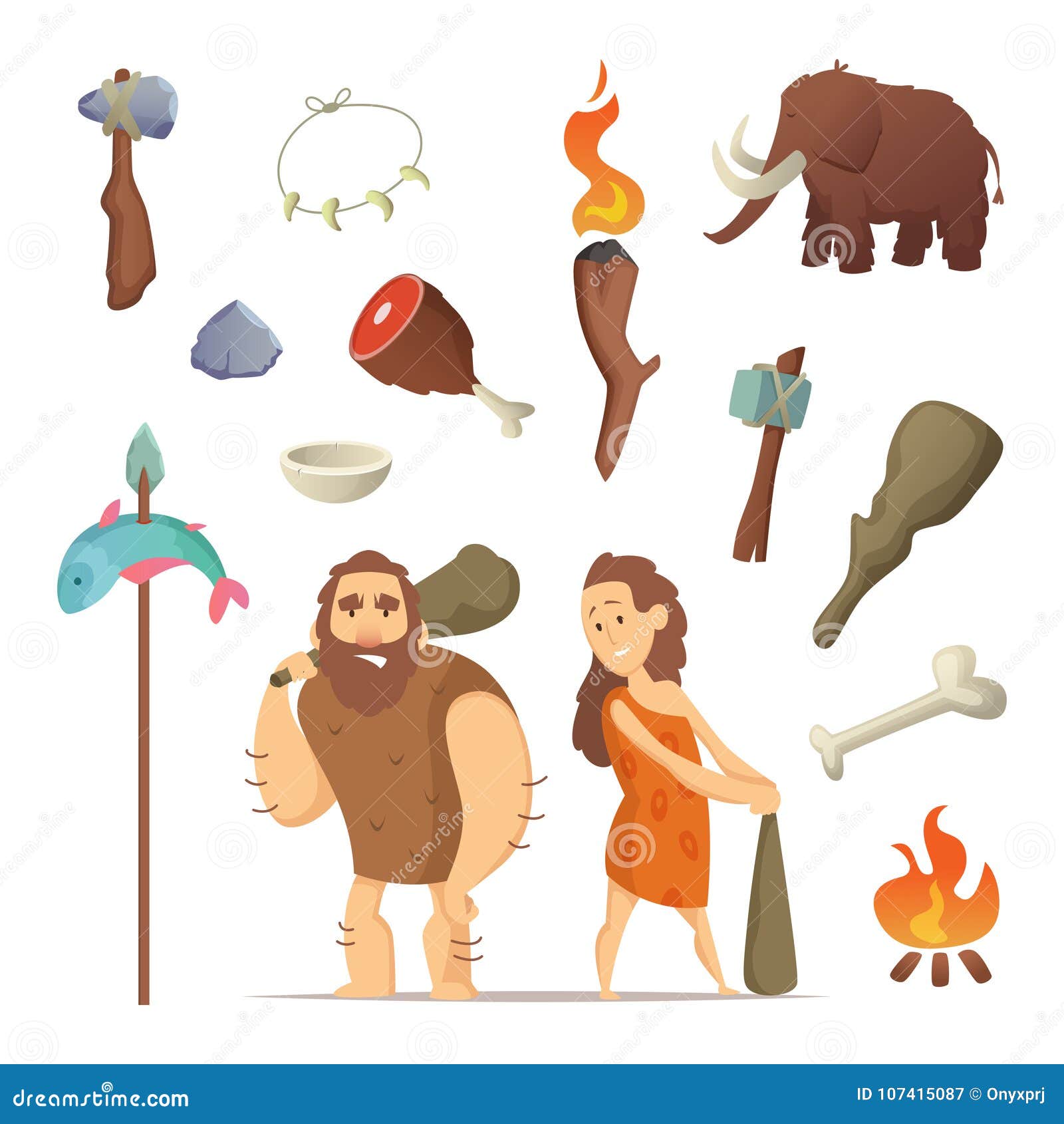 Caveman, Neanderthal, Ancient Man, Isolated Royalty-Free Stock Photo ...