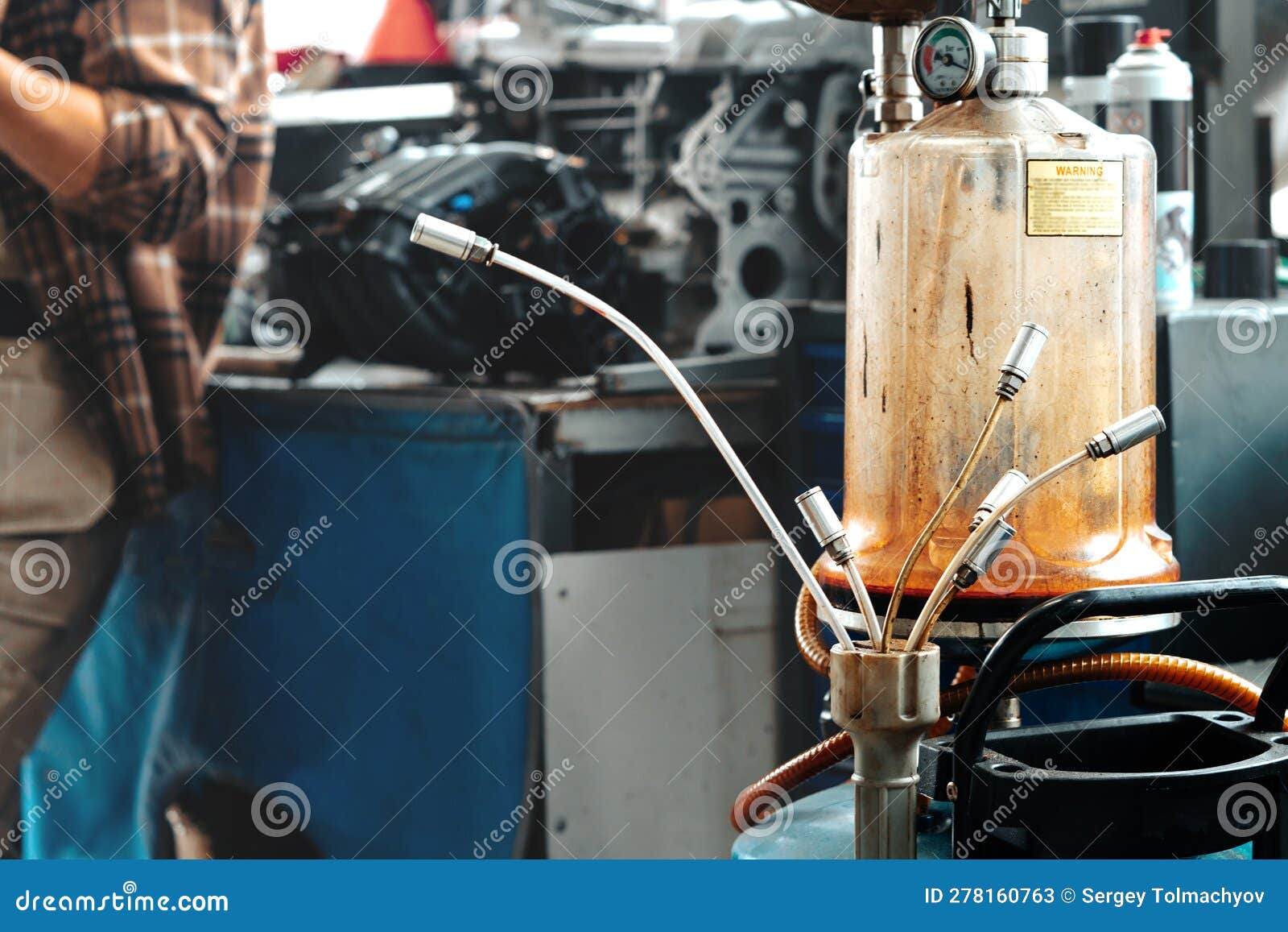 Different Tools on Workbench in Car Service Stock Image - Image of ...