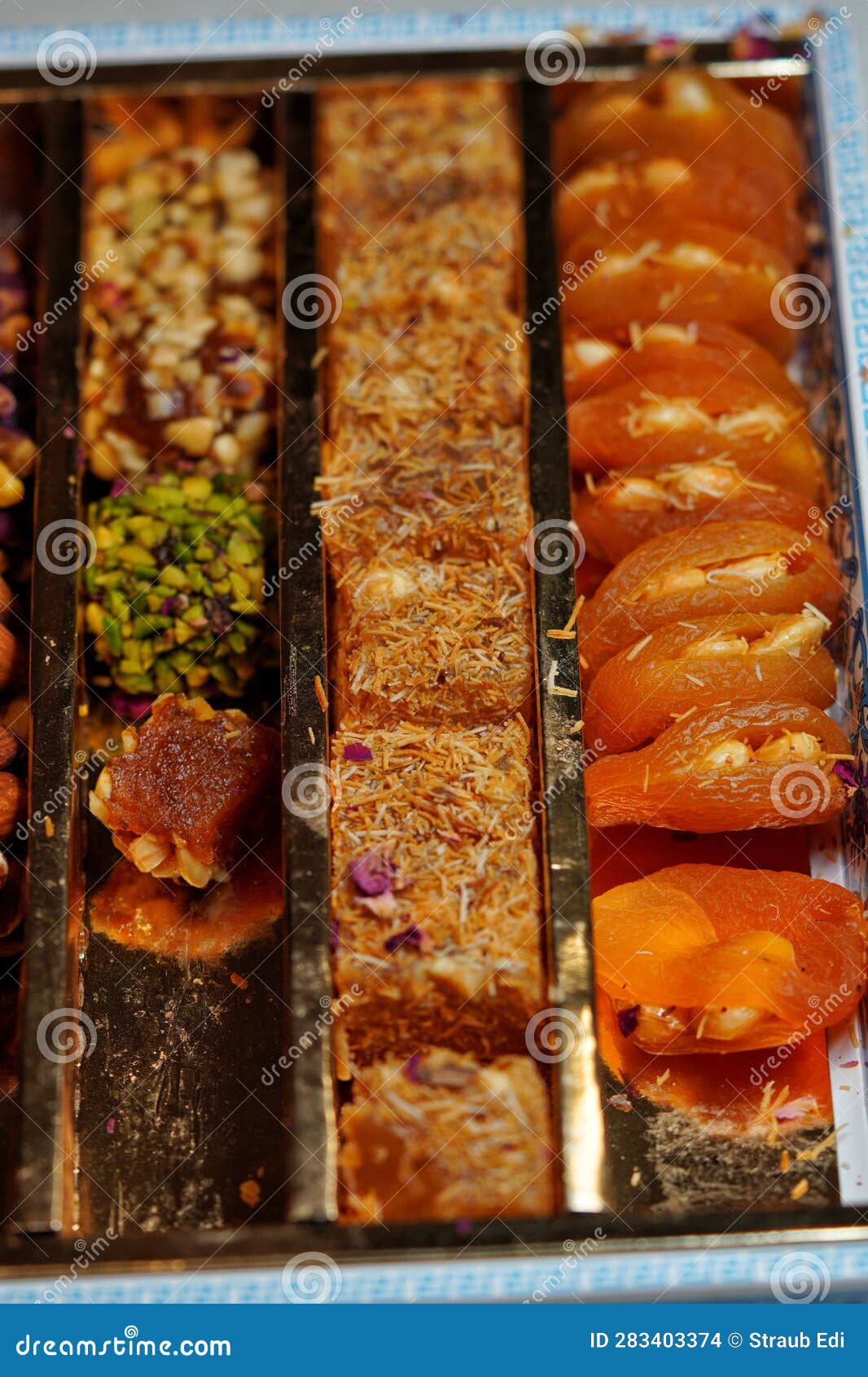 Different Turkish Delights in a Box Stock Photo - Image of turkish ...