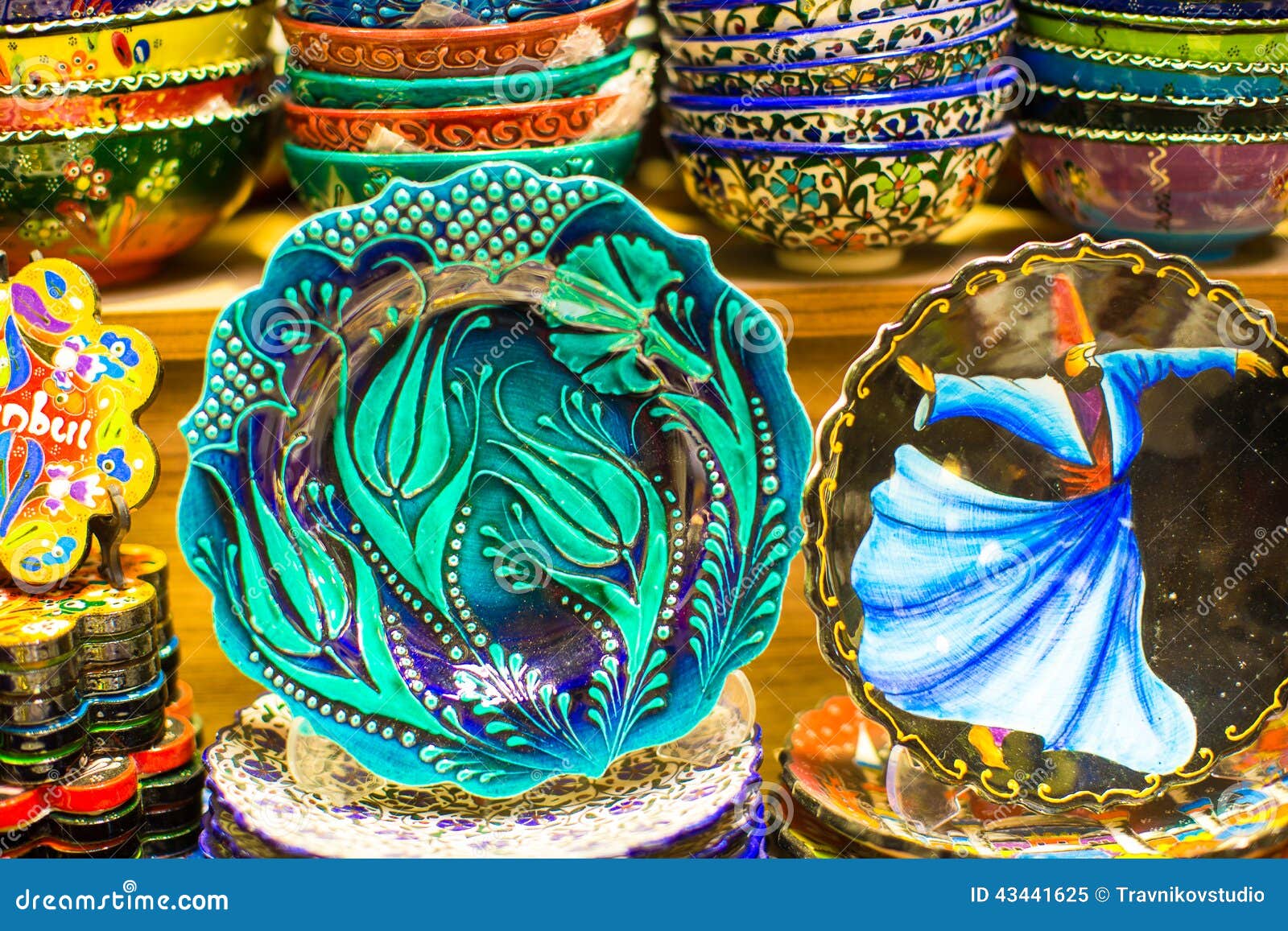 Different Type of Beautiful Tableware on the Stock Image - Image of ...