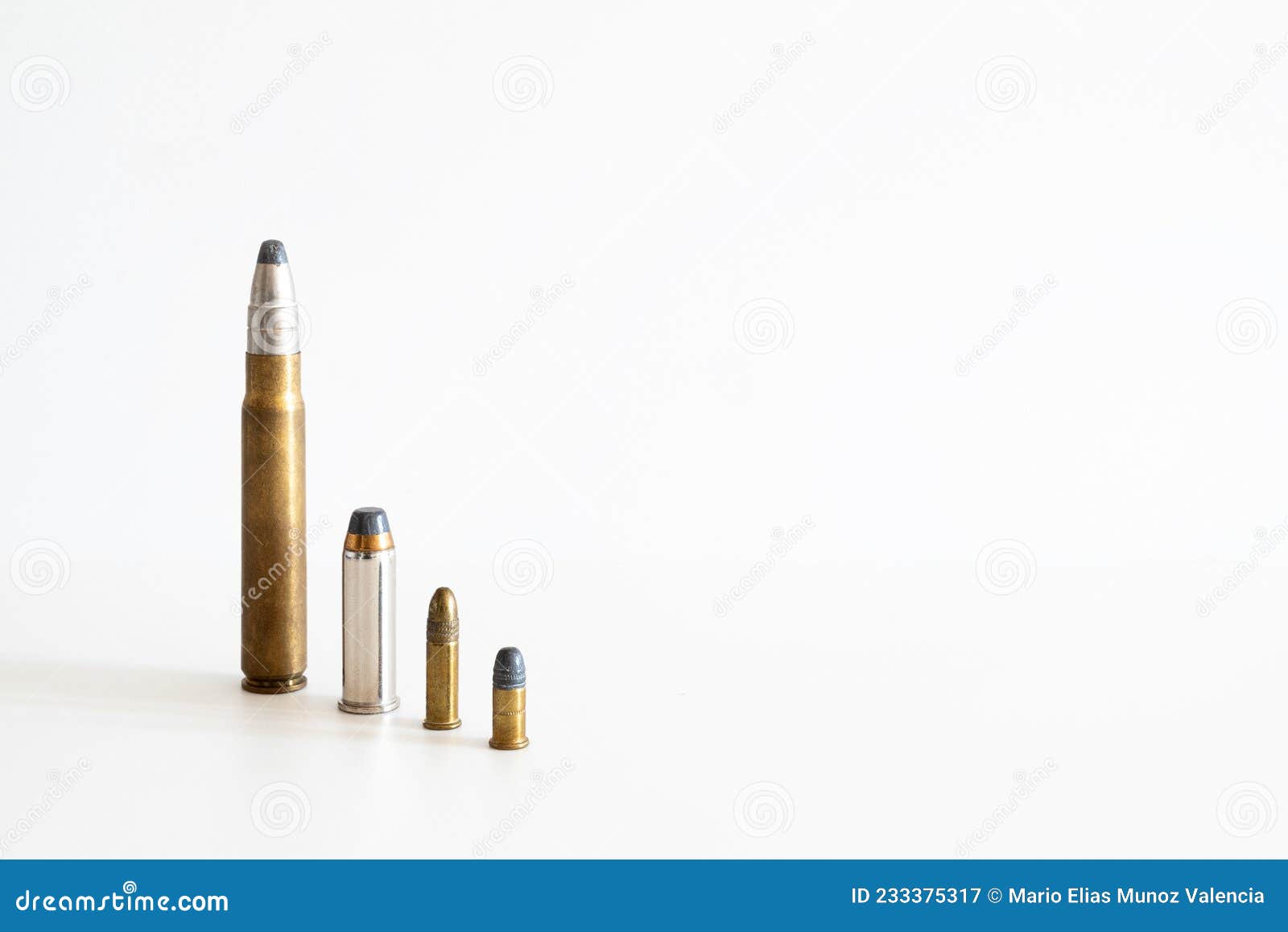 Different Type of Bullets Isolated Over a White Background Stock Image ...
