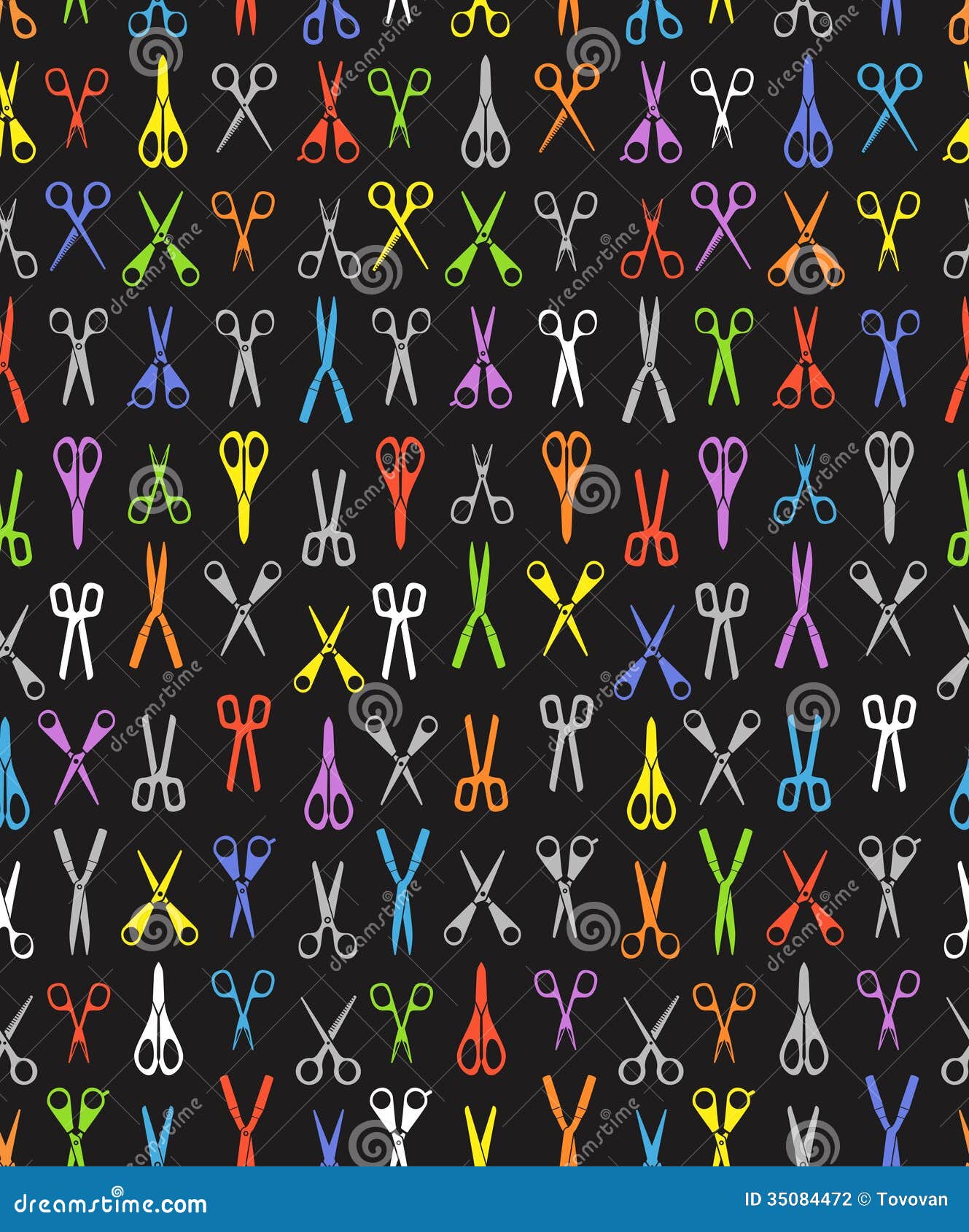 Different Type of Color Scissors Stock Illustration - Illustration of ...