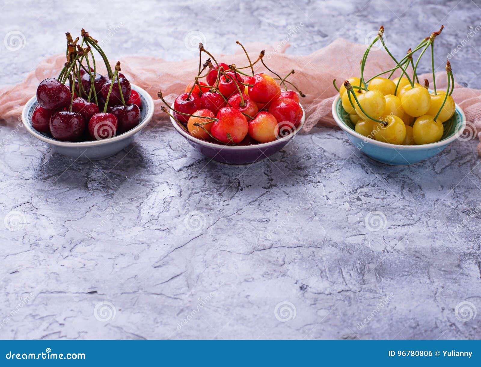 Different Type of Colorful Cherries Stock Photo - Image of cherries ...