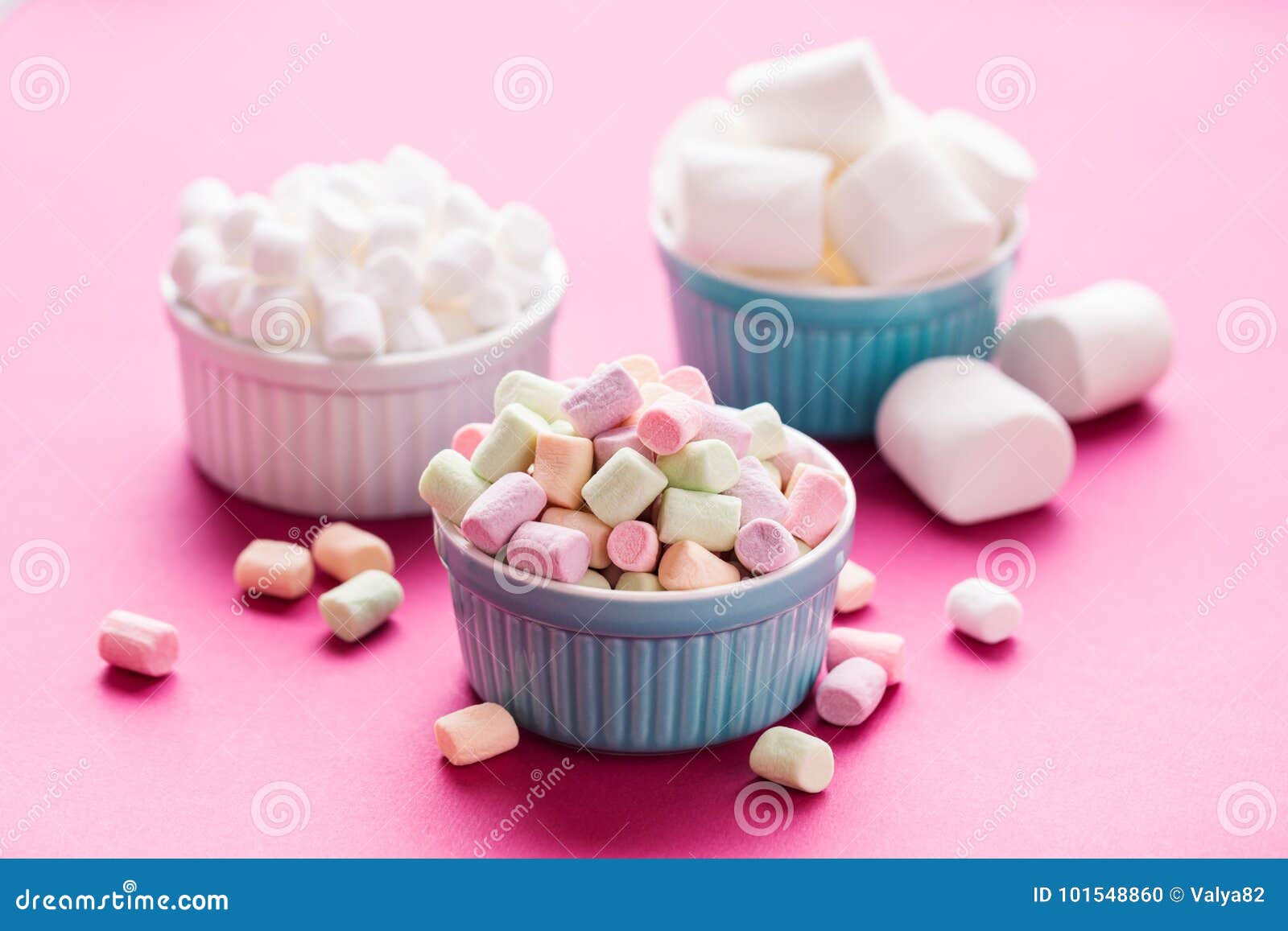 Different Type of Marshmallows Stock Photo - Image of marshmallow ...