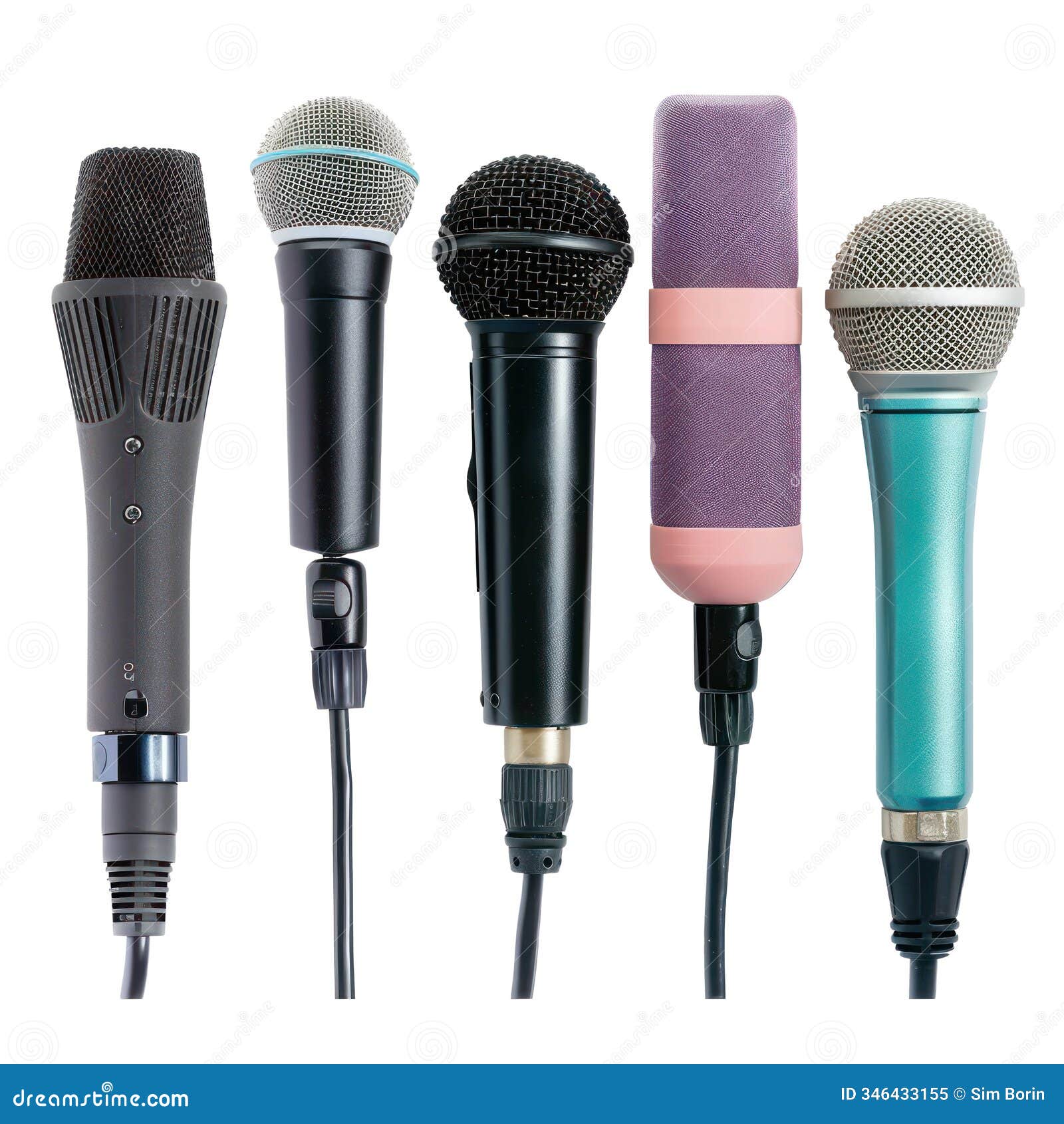 Different Type of Microphones Ready for Your Audience Stock ...
