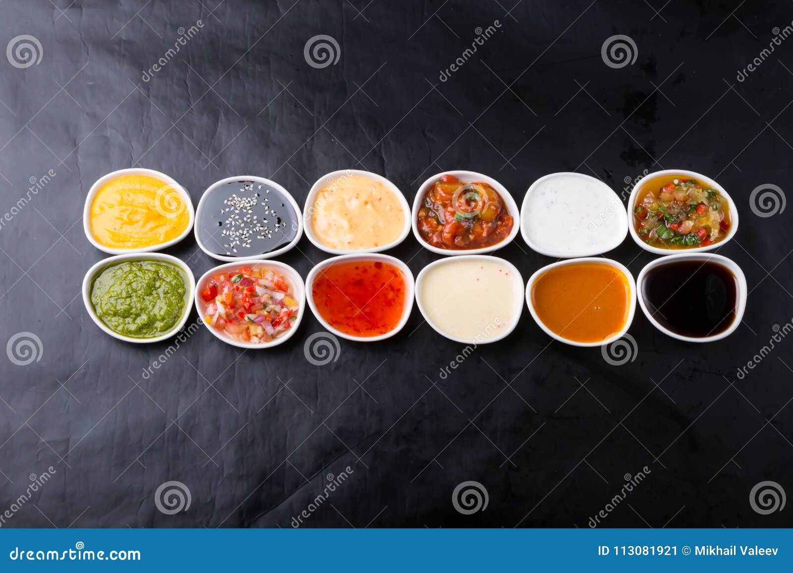 Different type of sauces stock image. Image of sauce - 113081921