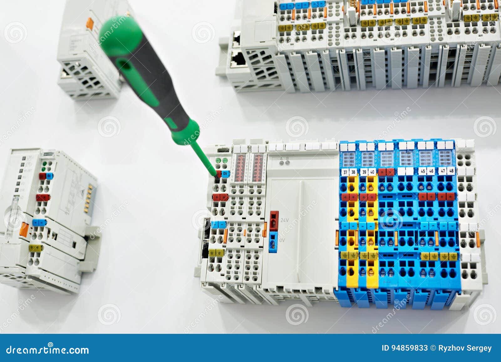 Different Type Terminal for Electric Connector in Store Stock Image ...