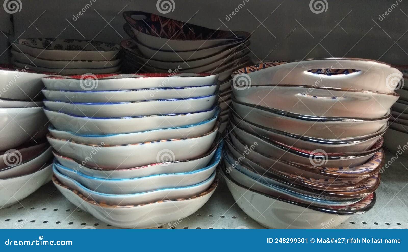 Different Type and Shape of Ceramics for Party and Celebration Stock ...