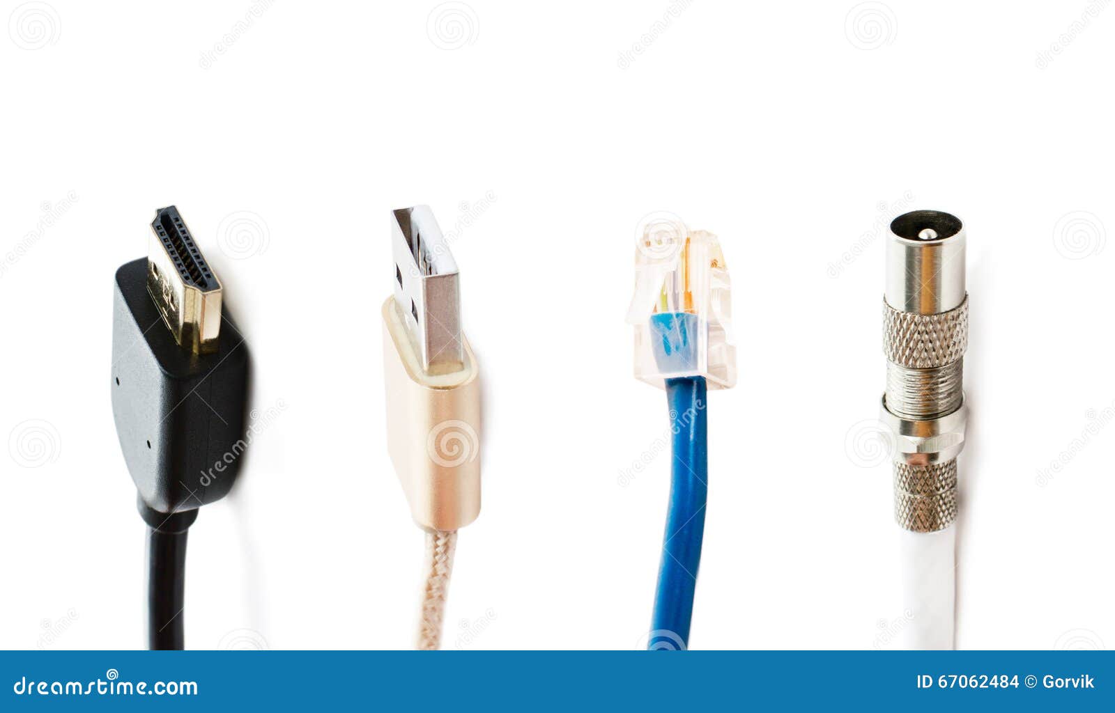 Different Types of Adapters for Connection Stock Photo - Image of ...