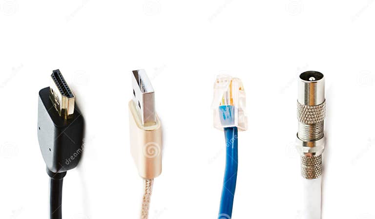 Different Types of Adapters for Connection Stock Photo - Image of ...