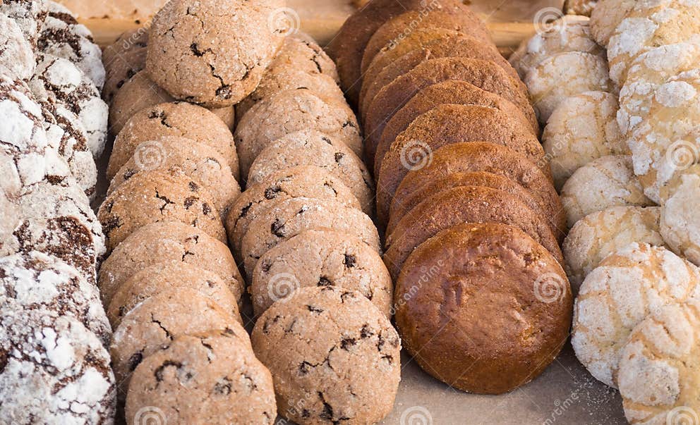 Different Types of Biscuits Stock Image - Image of crunchy, healthy ...