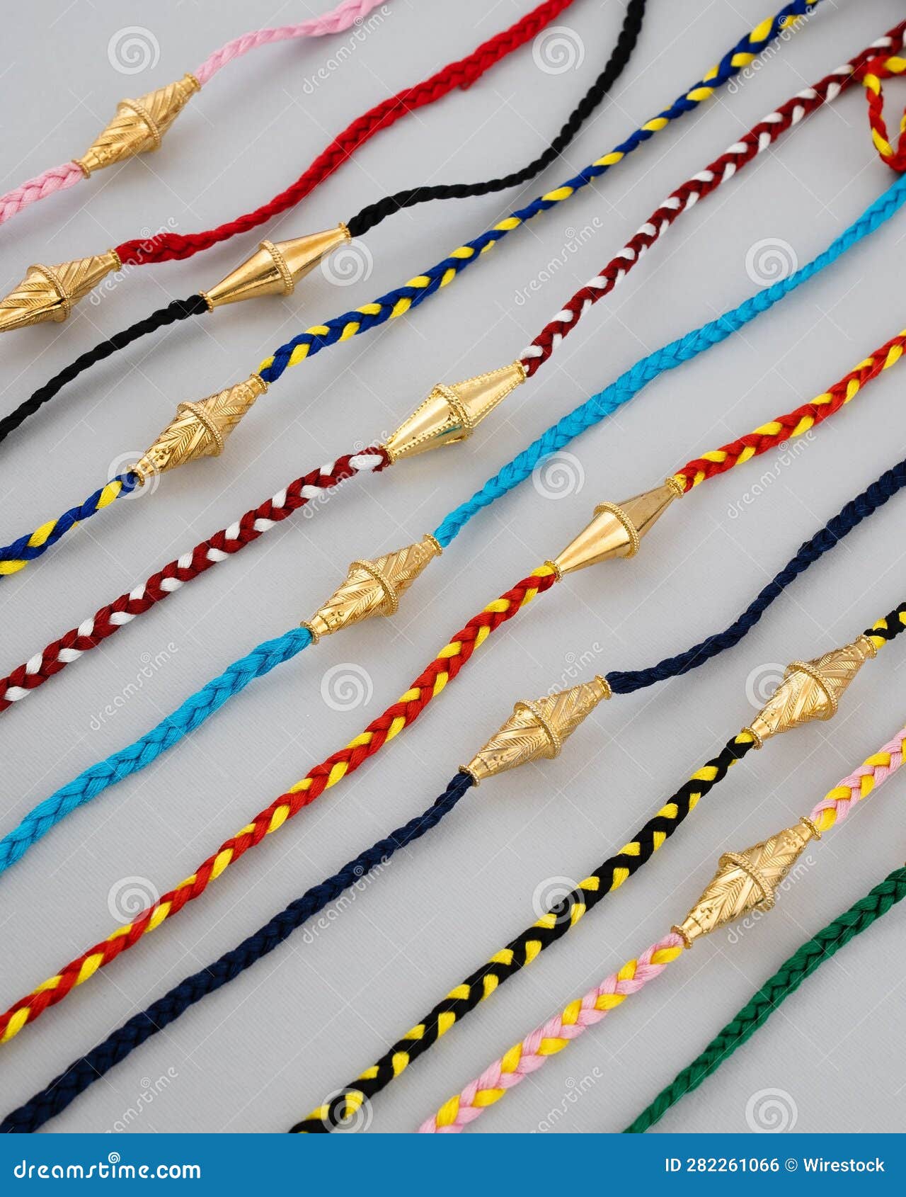 The Different Types of Braids Used in Bracelet Making are Shown Stock ... The Different Types of Braids Used in Bracelet Making are Shown Stock ...